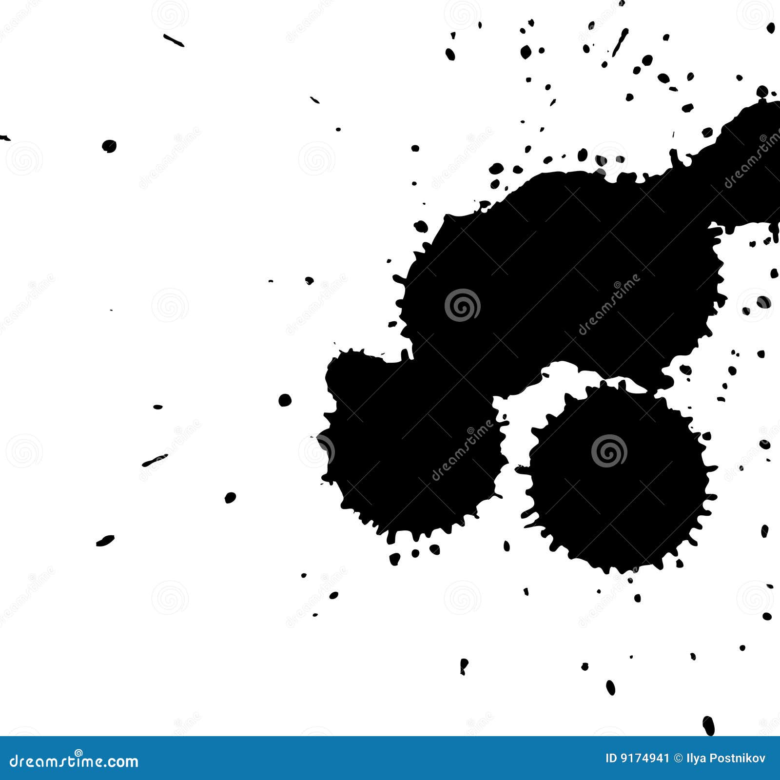 Ink blots stock illustration. Illustration of blood, fluid - 9174941