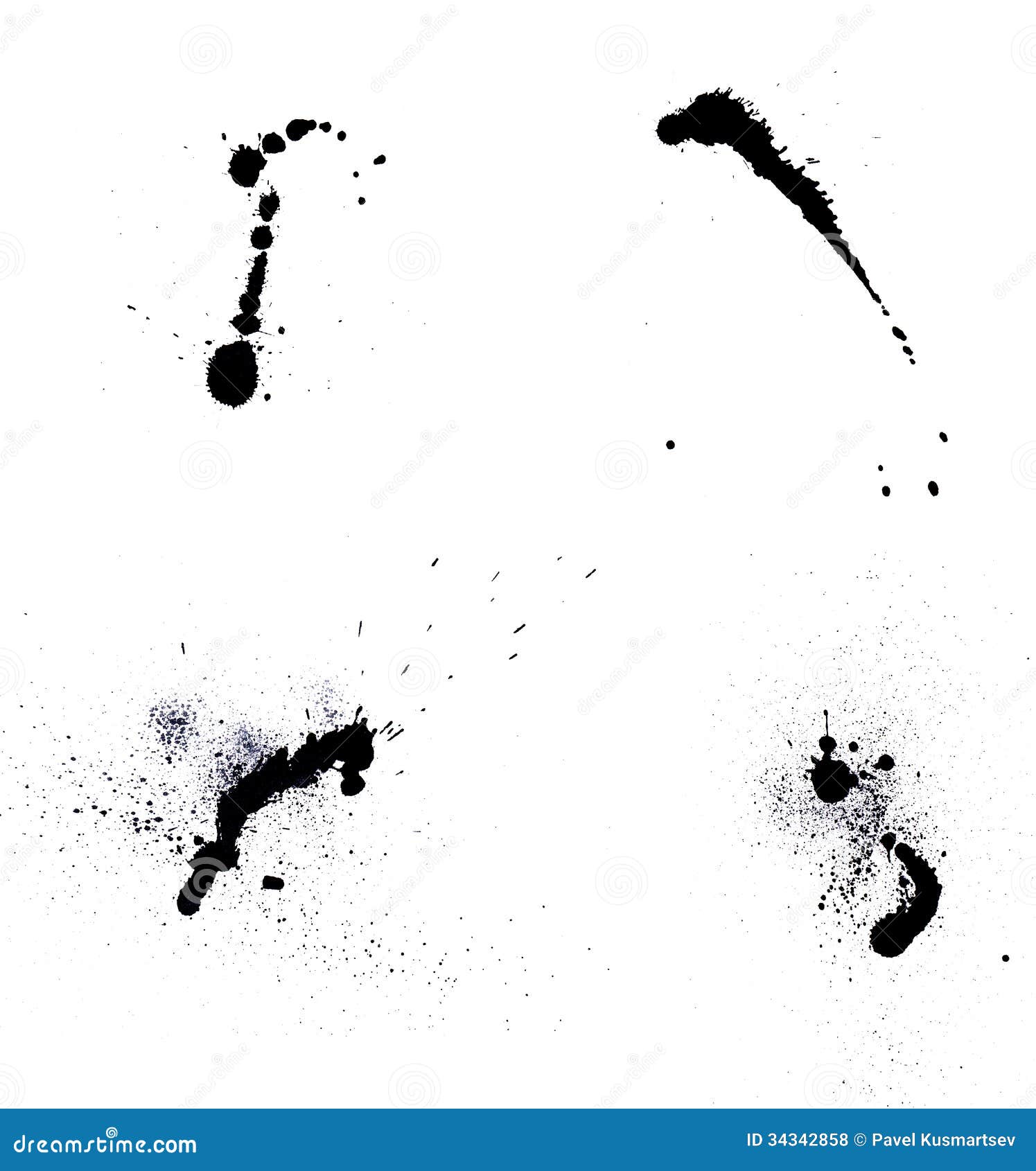 Ink blots stock illustration. Illustration of shape, liquid - 34342858