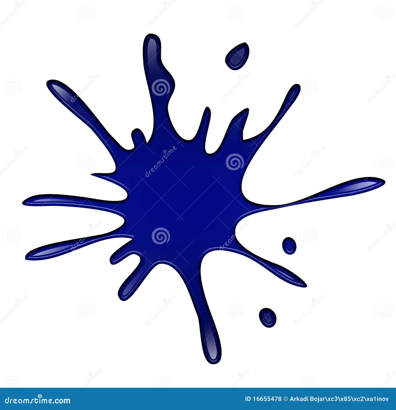 Ink blue stain stock illustration. Illustration of abstract - 16655478