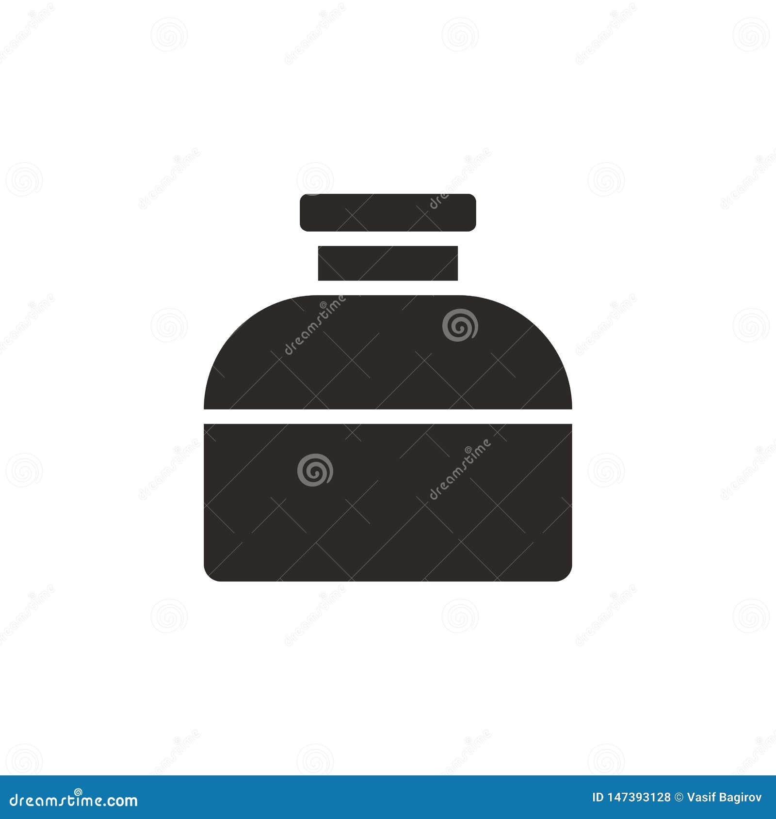 Ink, Bottle Icon - Vector. Simple Element Illustration from UI Concept ...