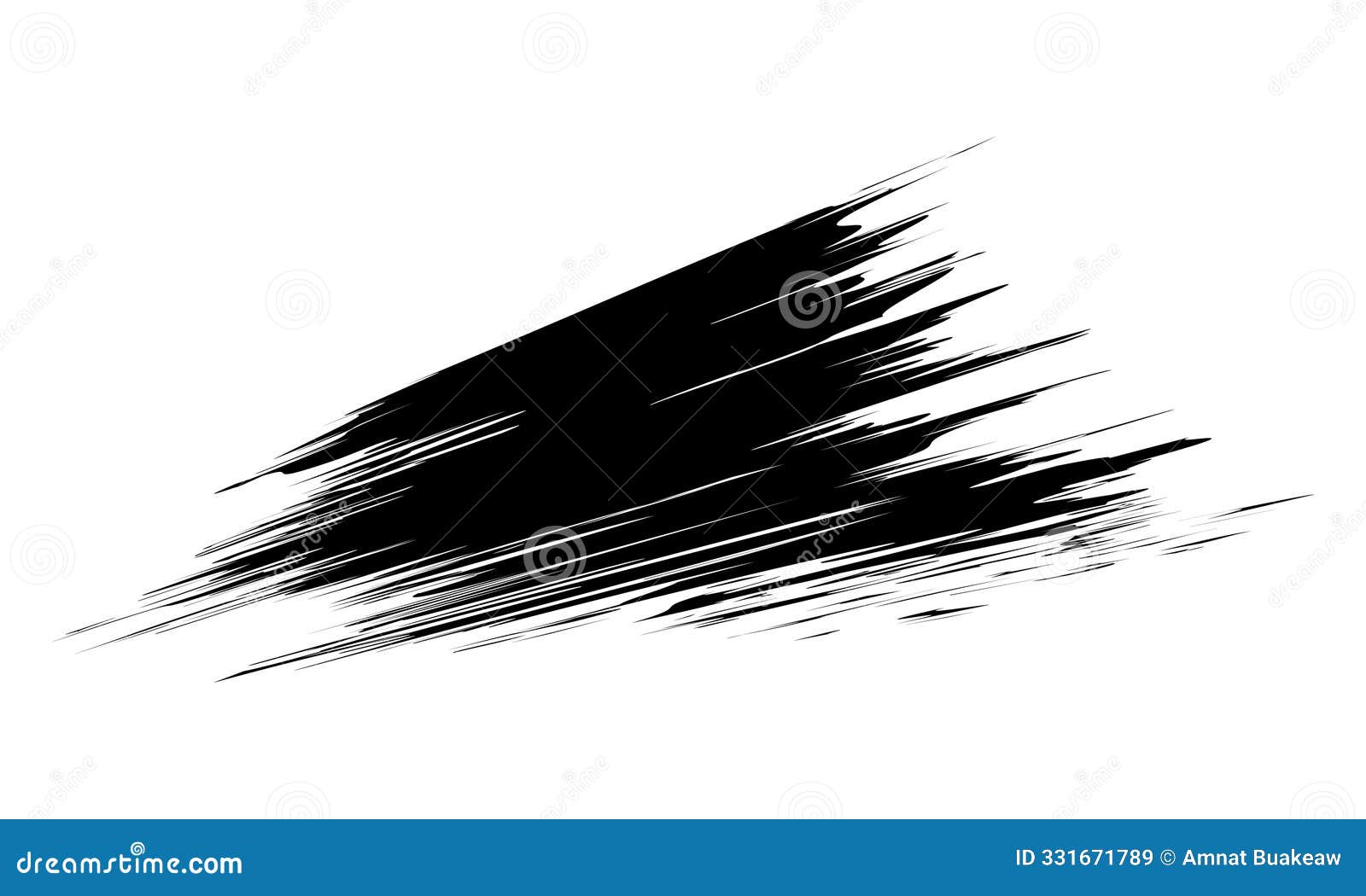 Brush Marks Hand Drawn, Ink Stain, Brush Paint, Brush Stroke Scratch ...