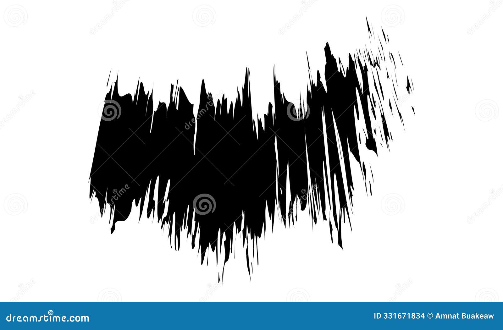 Brush Marks Hand Drawn, Ink Stain, Brush Paint, Brush Stroke Scratch ...