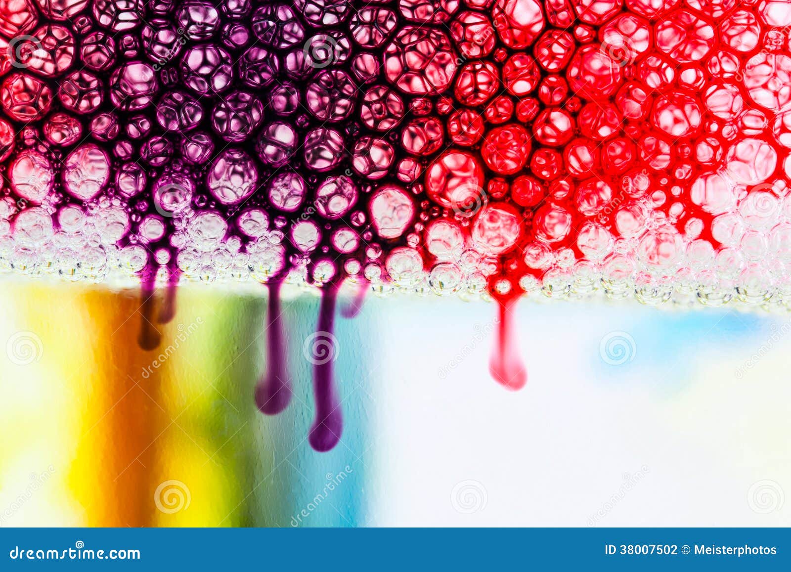 Ink and bubbles in water stock photo. Image of closeup - 38007502