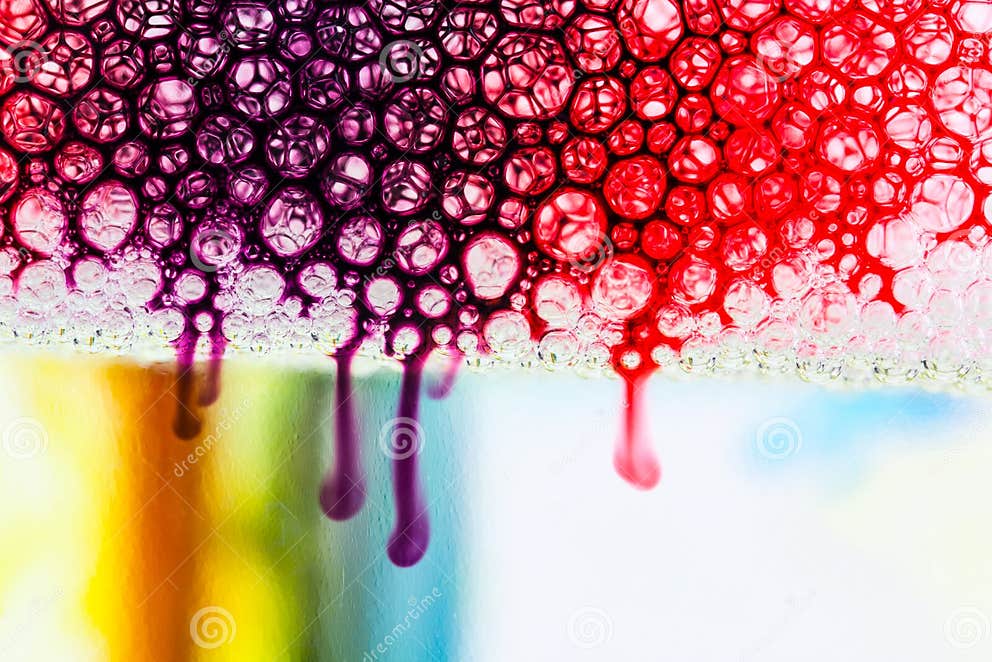 Ink and bubbles in water stock photo. Image of closeup - 38007502
