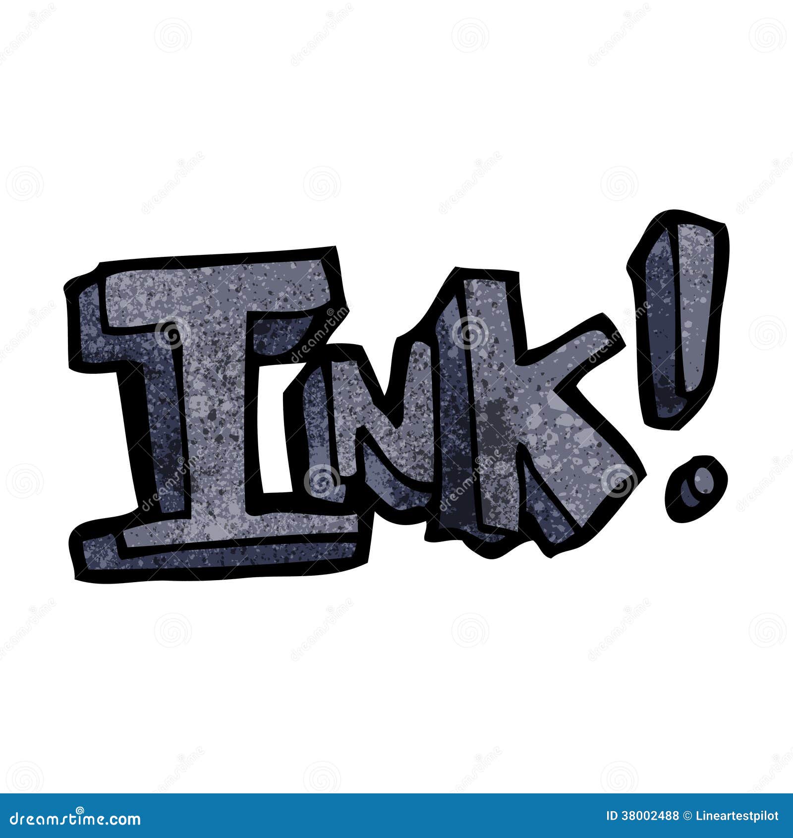 Ink cartoon stock vector. Illustration of symbol, text - 38002488