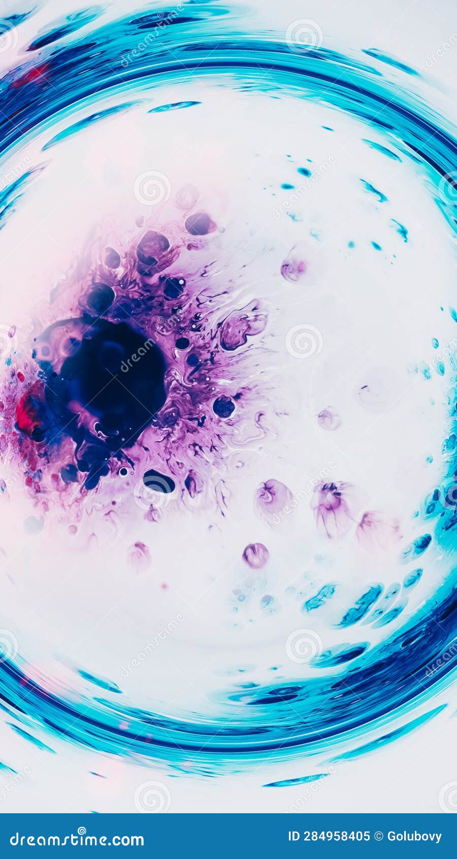 Ink Circle Paint Vortex Liquid Splash Circle Frame Stock Image - Image ...