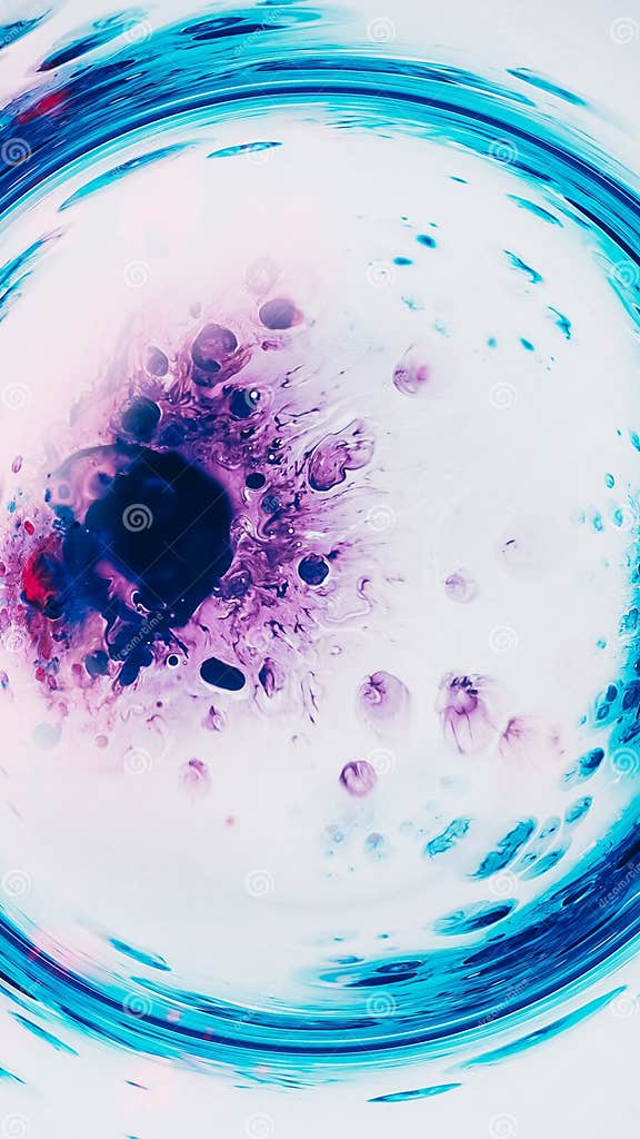 Ink Circle Paint Vortex Liquid Splash Circle Frame Stock Image - Image ...