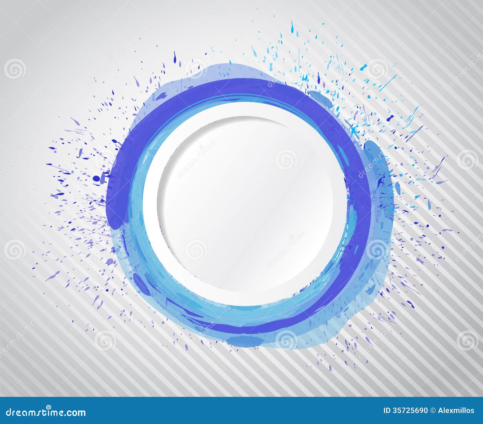 Ink Circle Space Illustration Design Stock Illustration - Illustration ...