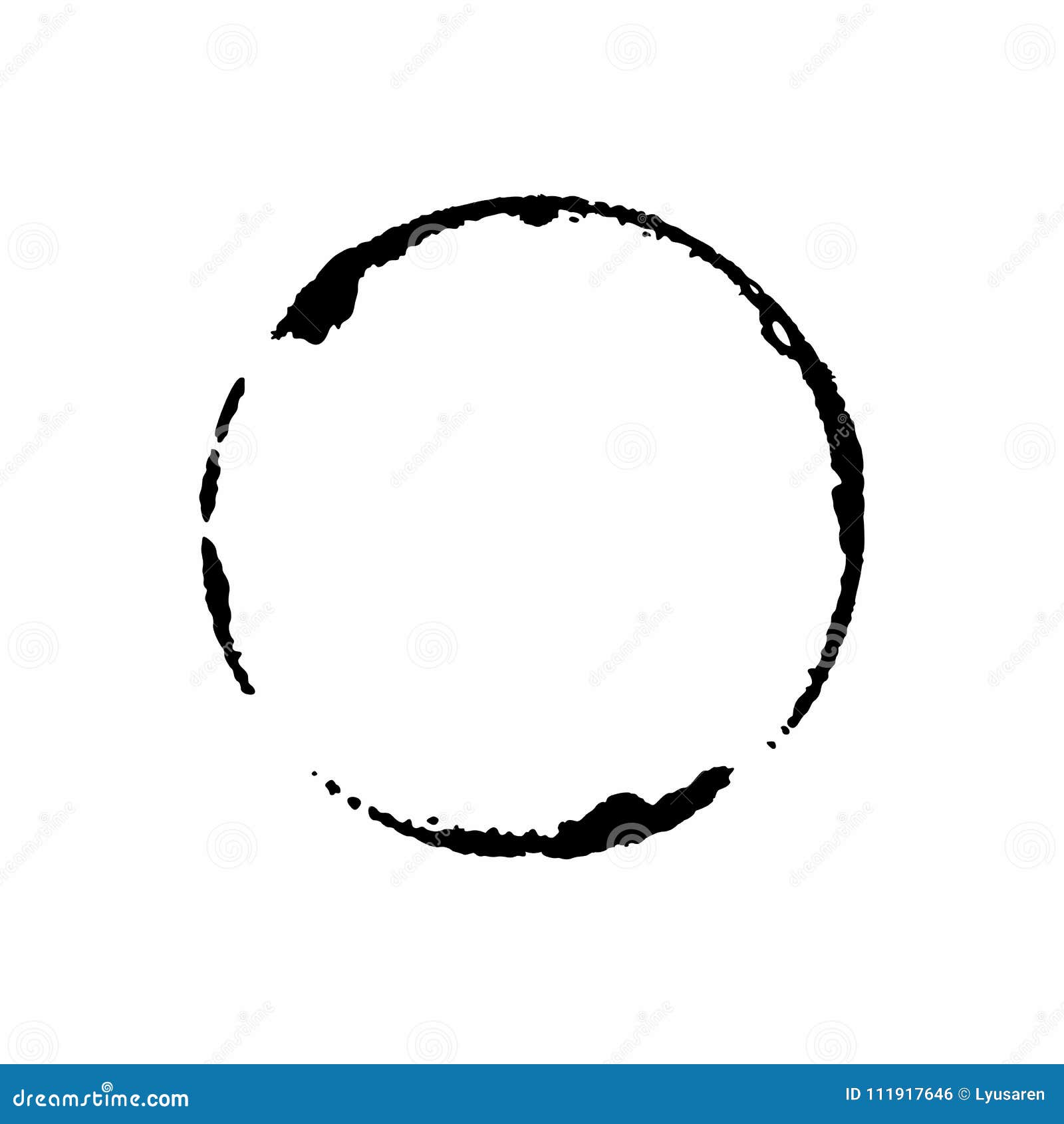 Ink Circle on White Background 05 Stock Vector - Illustration of banner ...