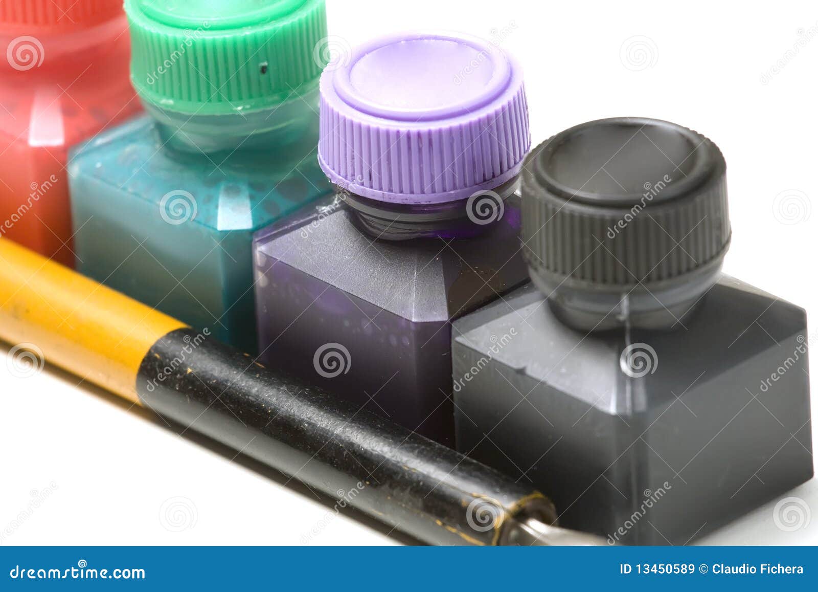 Ink color stock image. Image of multicolored, creation - 13450589