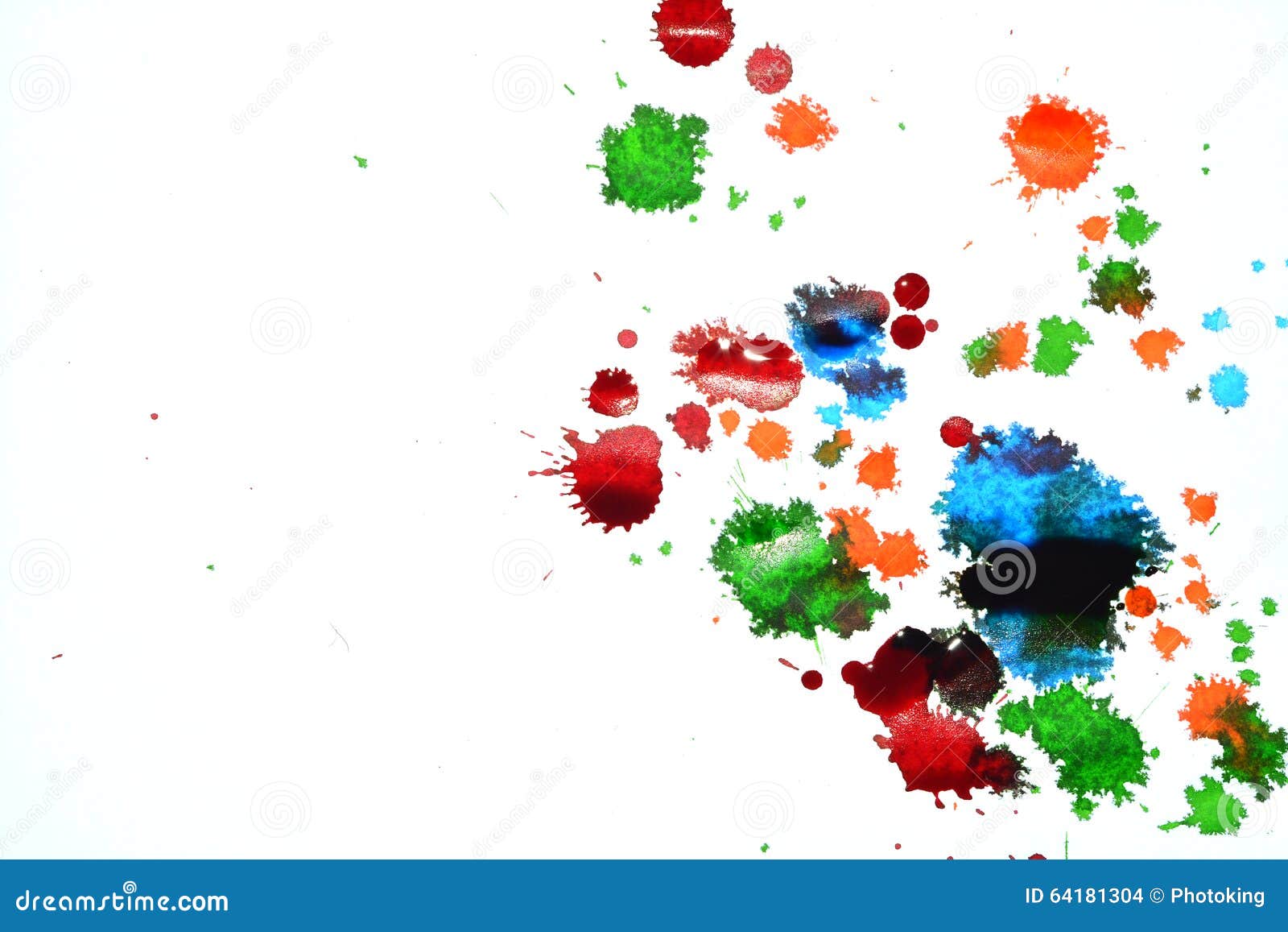 Ink color stains stock photo. Image of canvas, decorate - 64181304