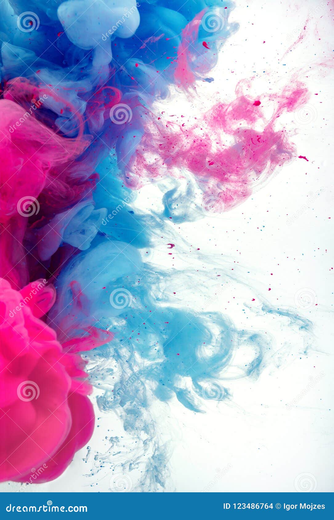 Ink colors in water splash stock photo. Image of flow - 123486764