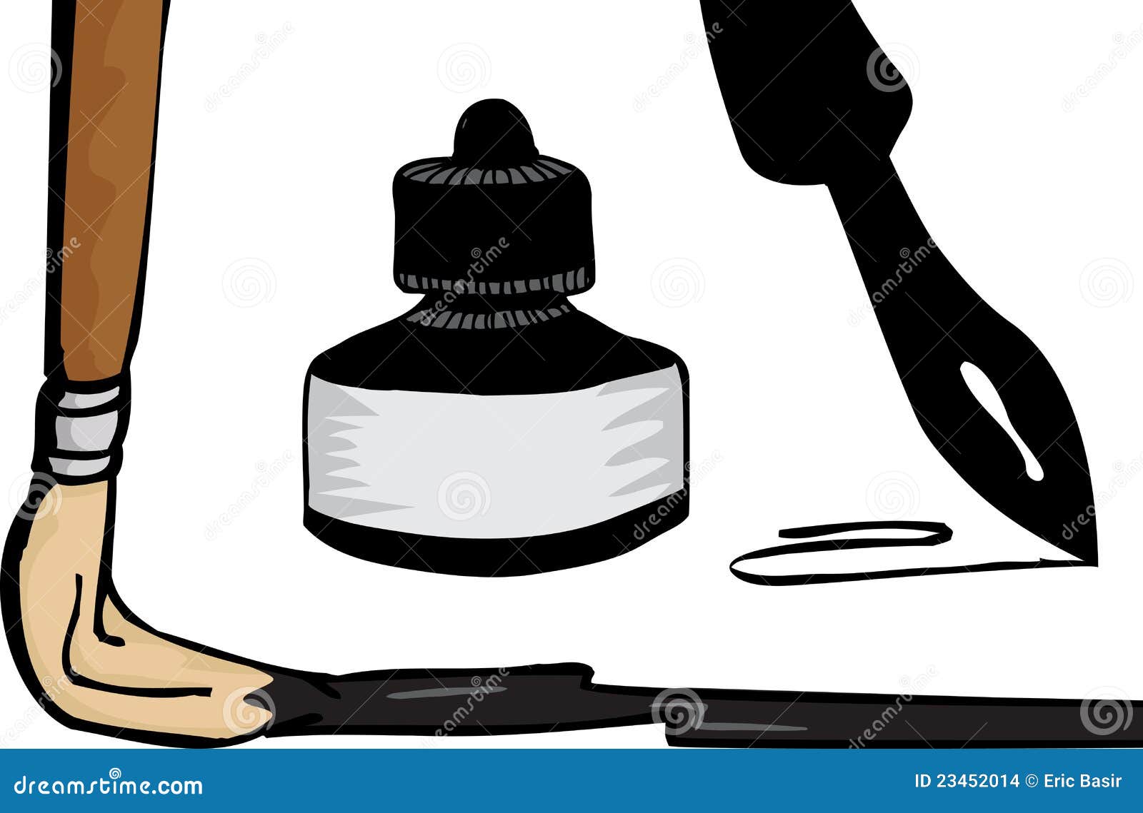 Ink Drawing Objects stock vector. Illustration of three - 23452014
