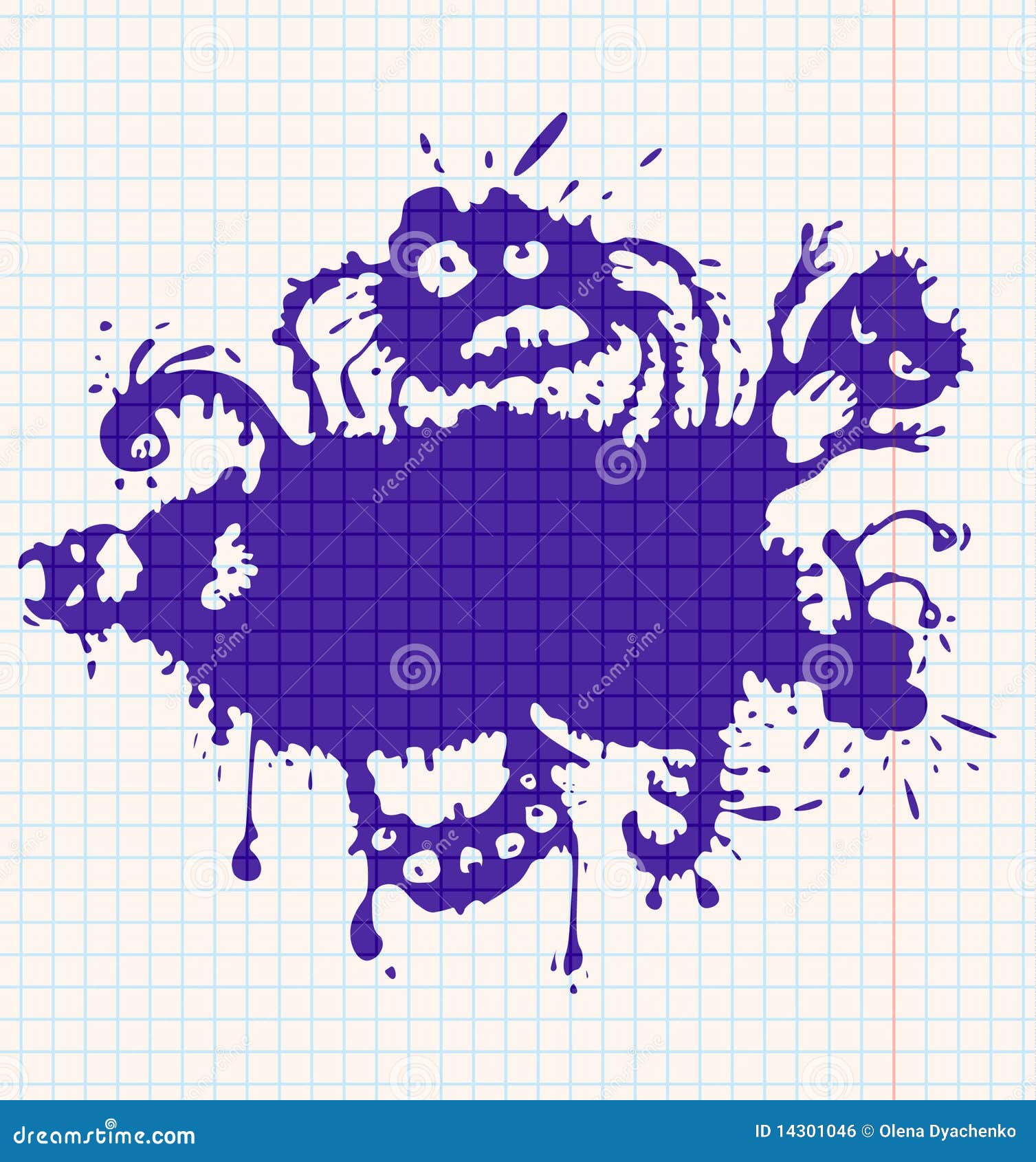 Ink-drawn monsters stock vector. Illustration of background - 14301046