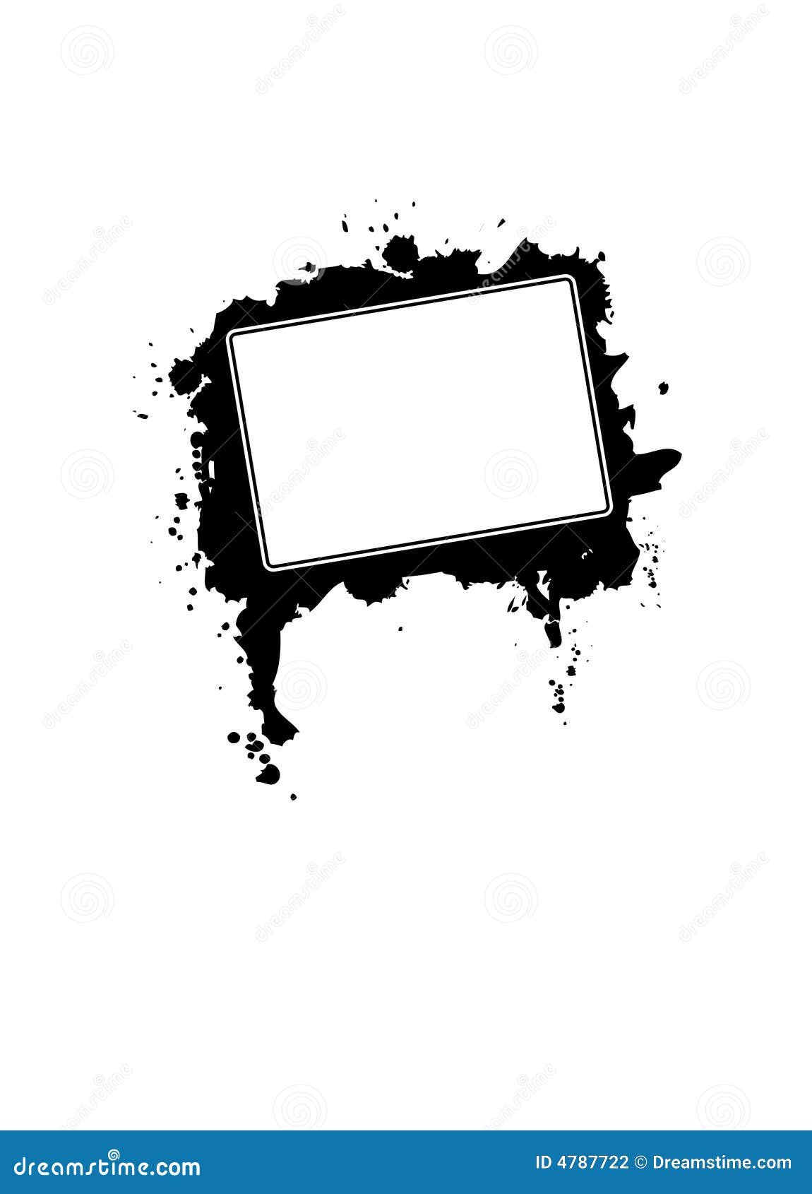 Ink Dripping Off the Banner Stock Vector - Illustration of splashes ...