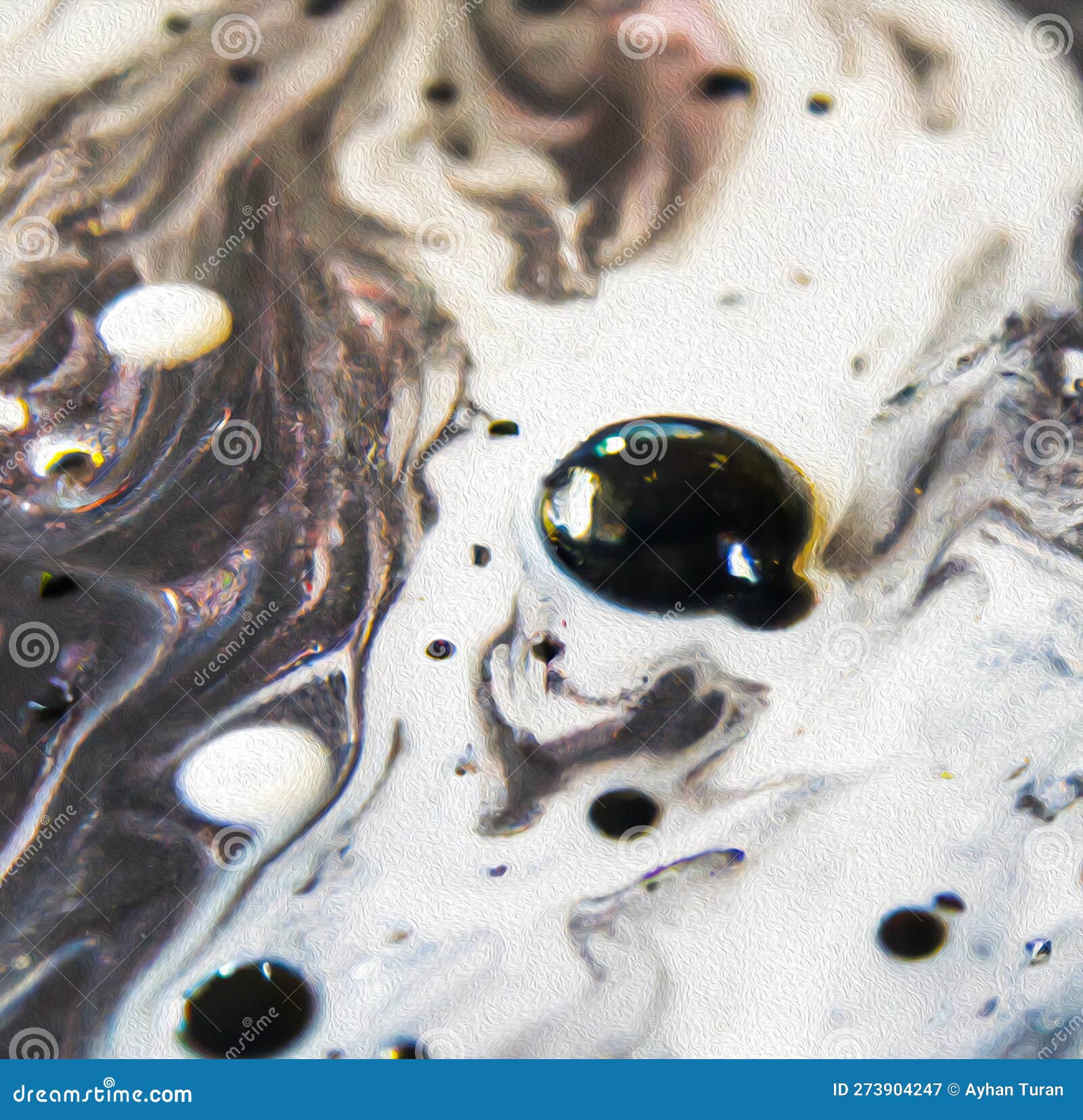 Ink Drop Abstract Background Concept . Stock Illustration ...