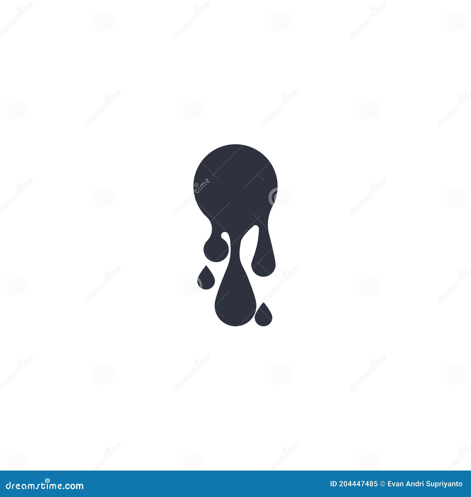 Ink Drop Vector Icon Design Illustration Template Stock Vector ...