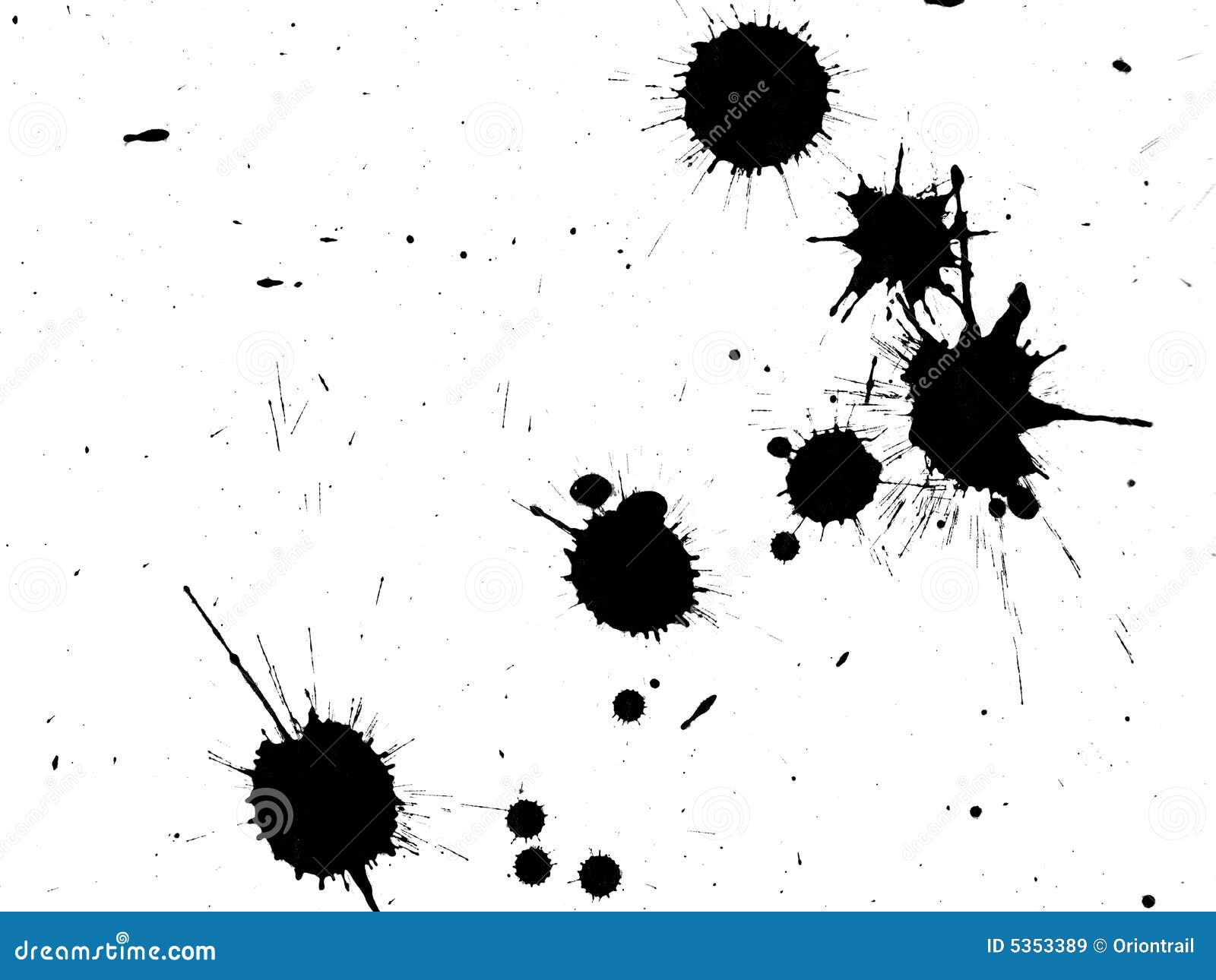 Ink drops stock illustration. Illustration of scary, isolated - 5353389