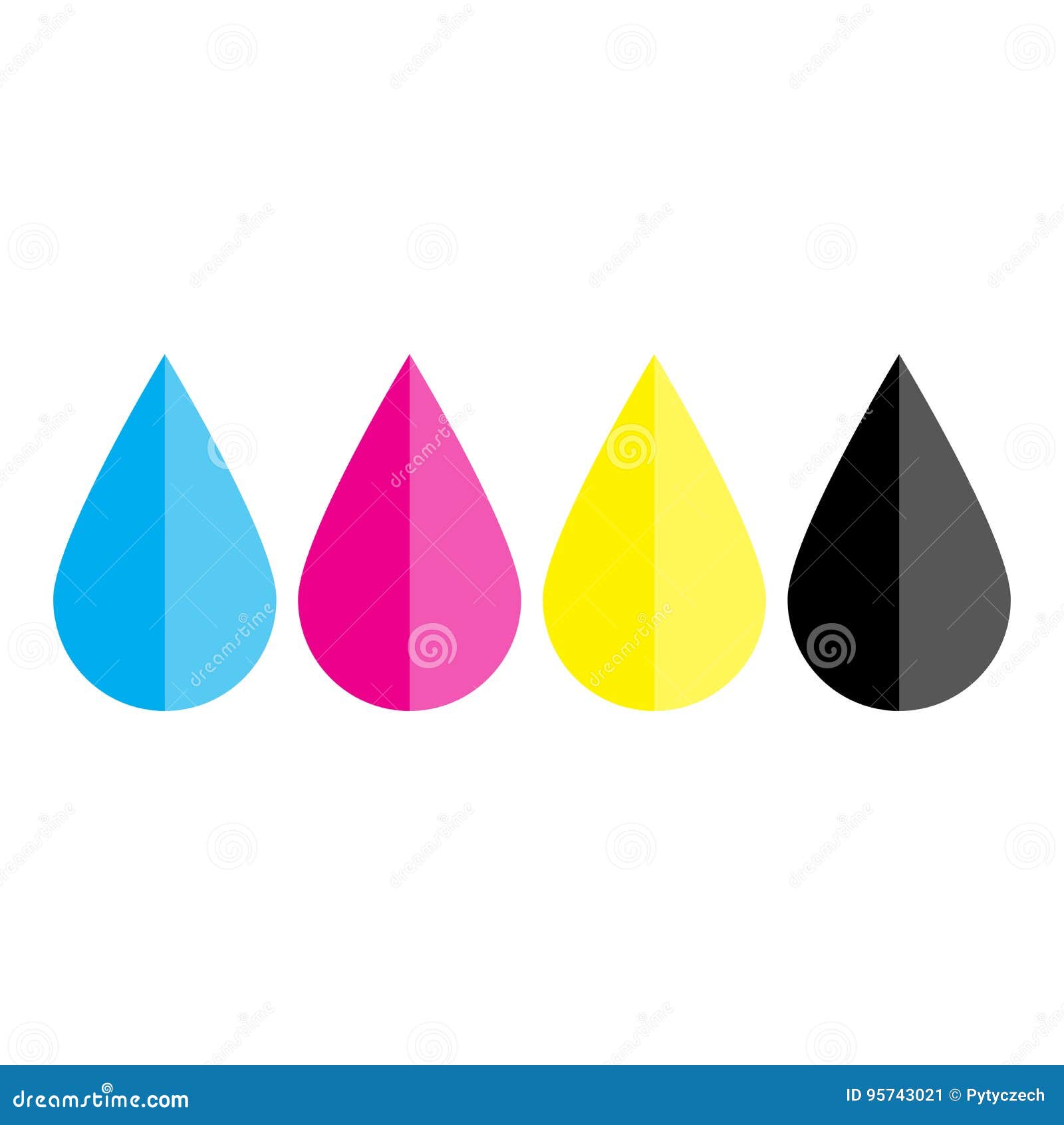 Ink Drops in CMYK Colors - Cyan, Magenta, Yellow, Key. Stock Vector ... Ink Drops in CMYK Colors - Cyan, Magenta, Yellow, Key. Stock Vector ...