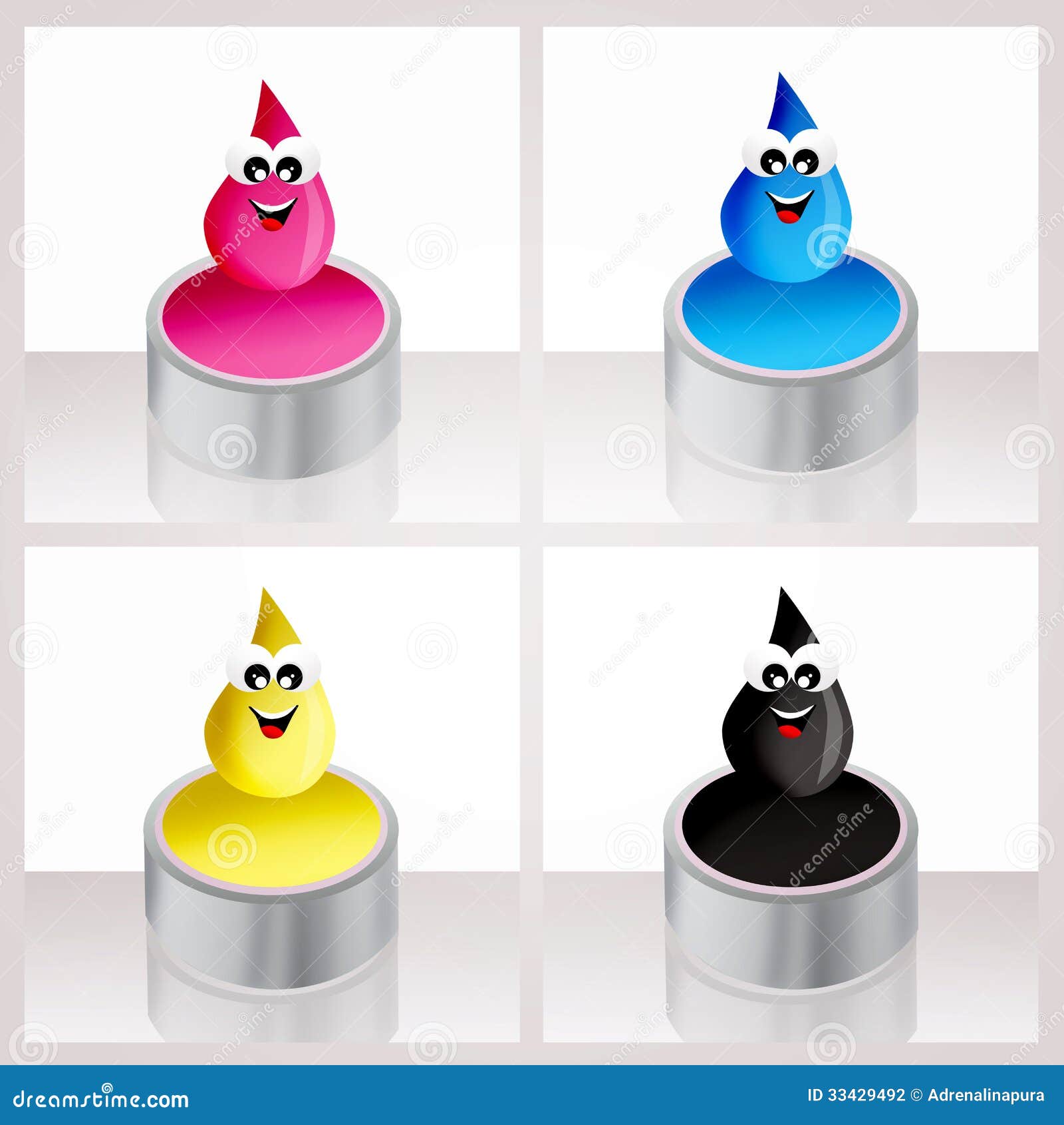 Ink drops icon stock illustration. Illustration of printer - 33429492