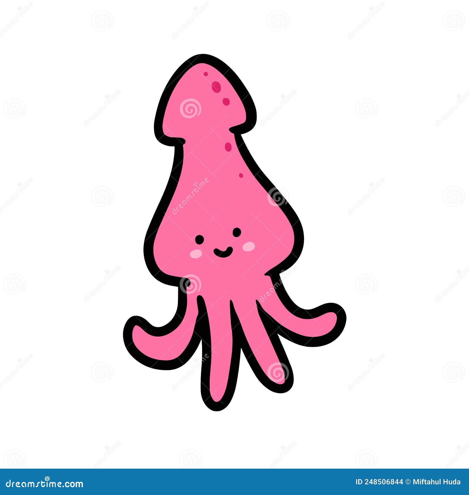 Ink Fish Hand Drawn. Simple and Cute Illustrations in Vector Design ...