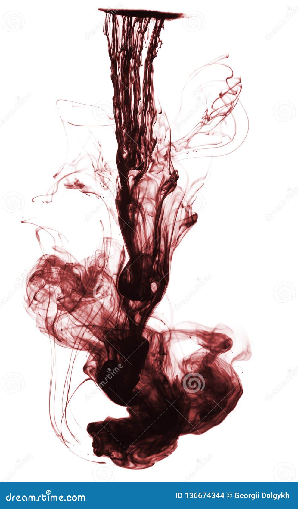 Ink floating in water stock photo. Image of beautiful - 136674344