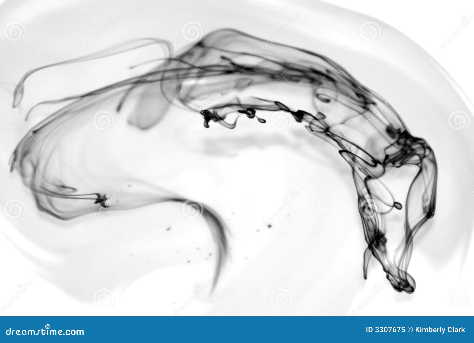 Ink Flow 6 stock image. Image of white, flowing, flow - 3307675