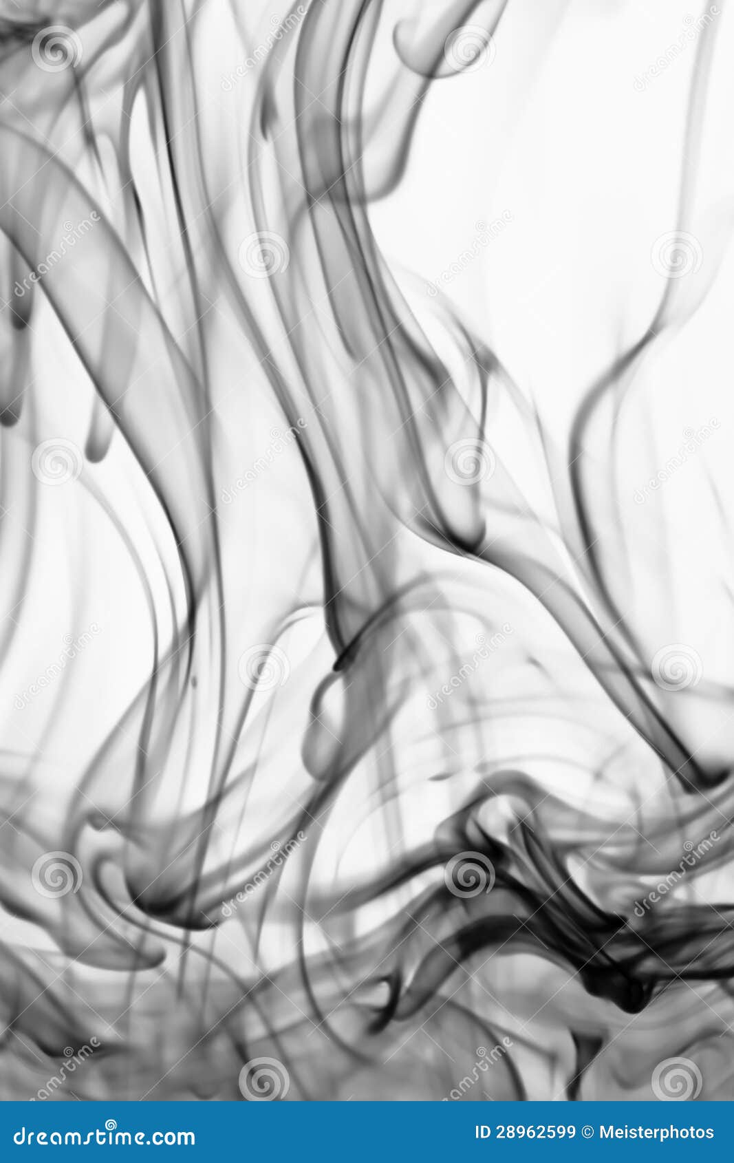 Ink flowing in water stock image. Image of patterns, grayscale - 28962599
