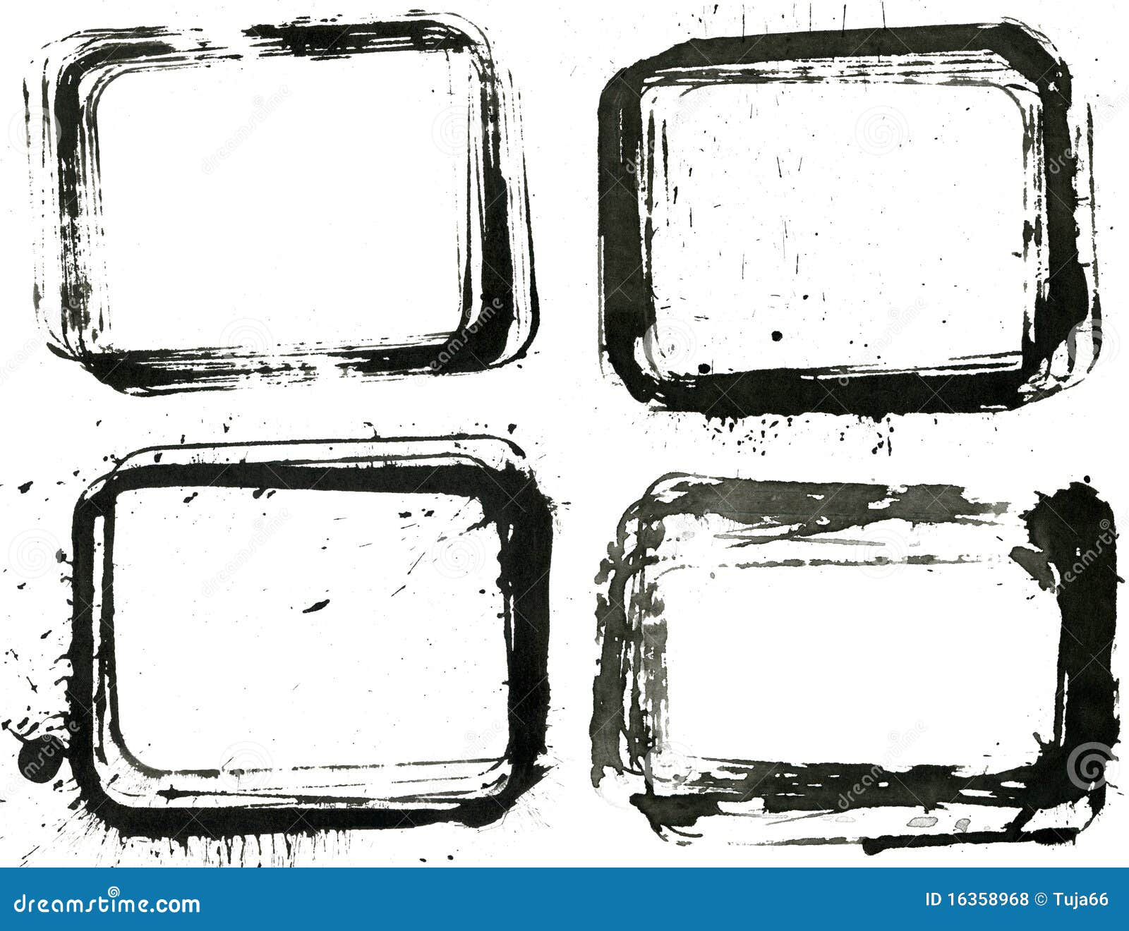 Ink frames stock illustration. Illustration of grain - 16358968