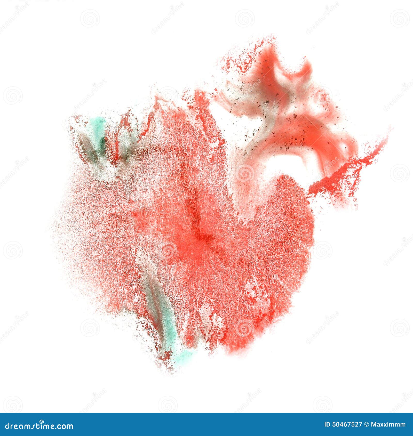 Ink Green, Red Blot Splatter Background Isolated Stock Image - Image of ...