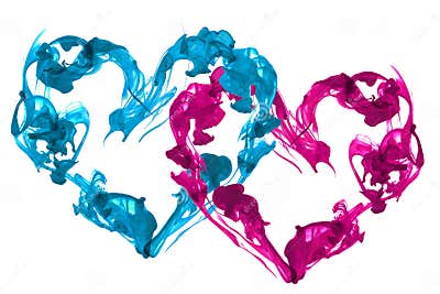Ink hearts love stock photo. Image of motion, heart, flow - 9737576
