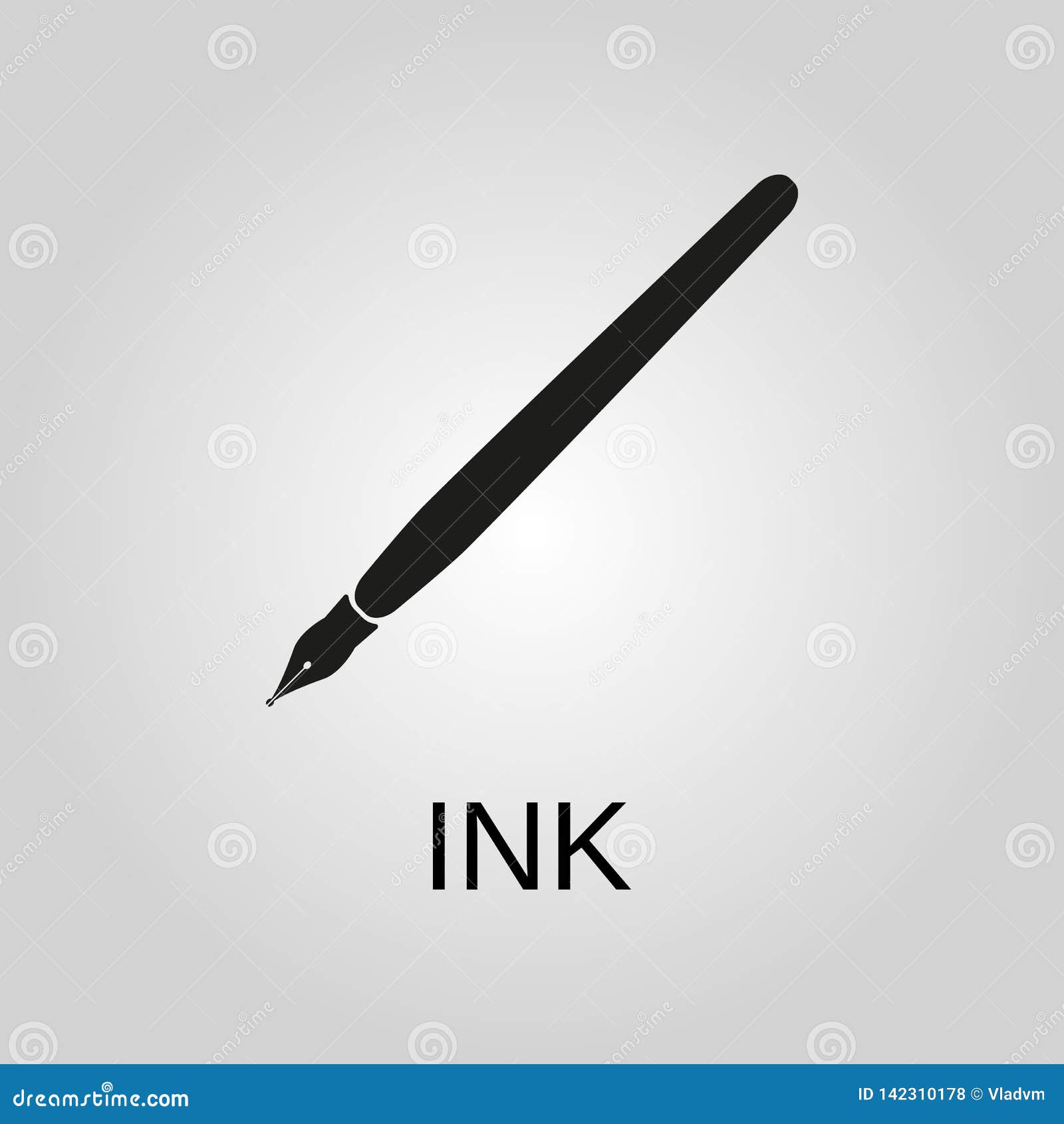 Ink Icon. Ink Symbol. Flat Design. Stock - Vector Illustration. Stock ...