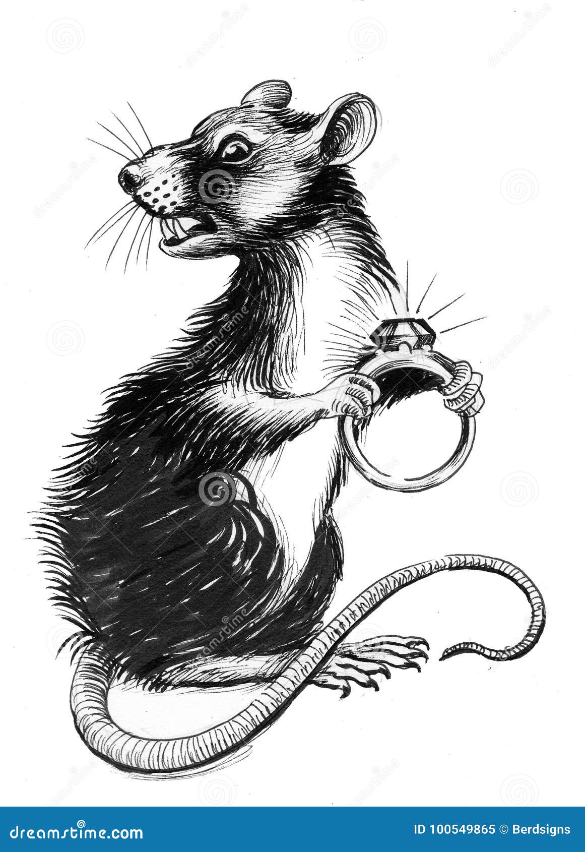 Evil Rat Cartoon Vector | CartoonDealer.com #44936135