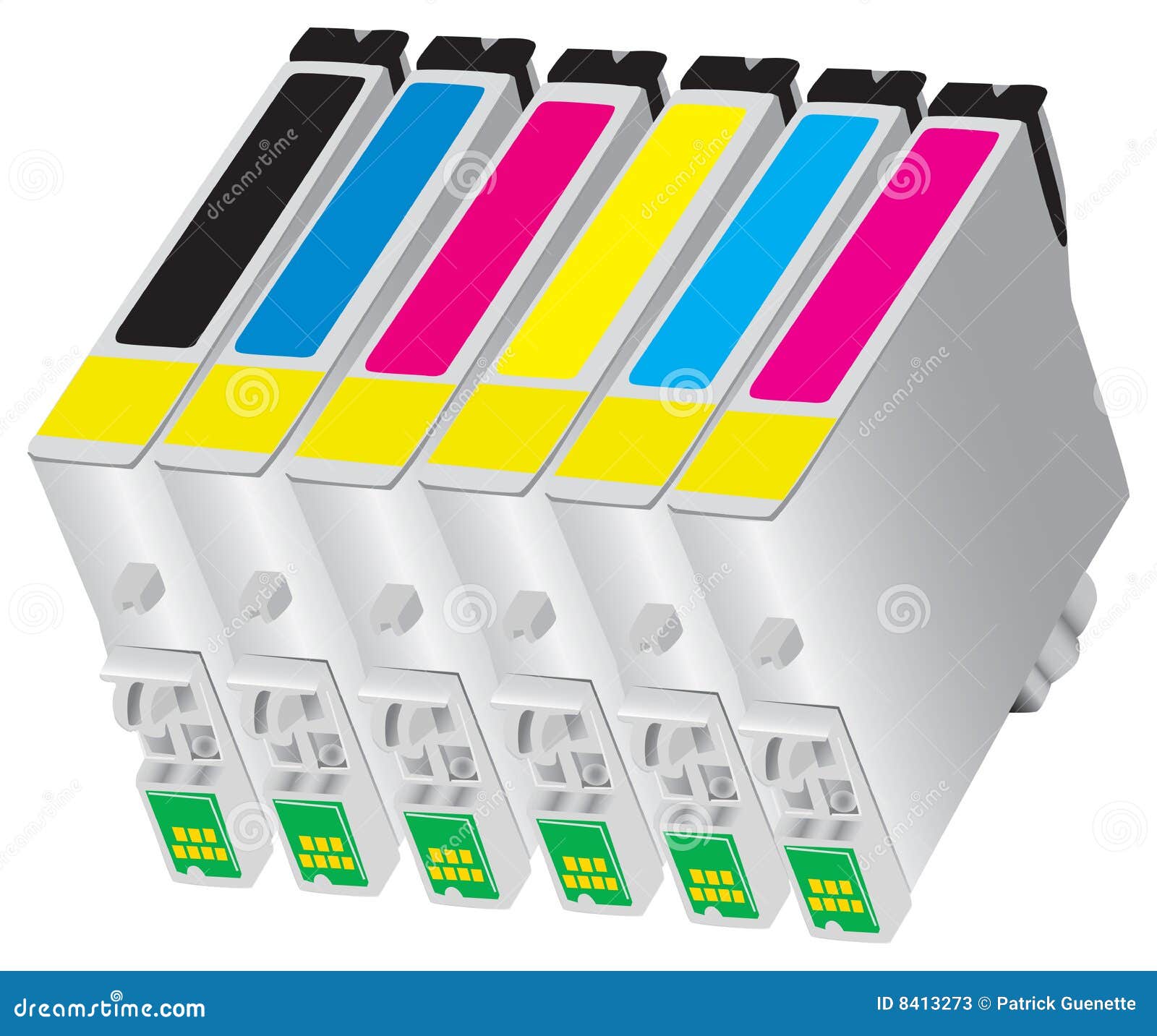Ink-jet Cartridge for Bubble-jet of Printers Stock Vector ...