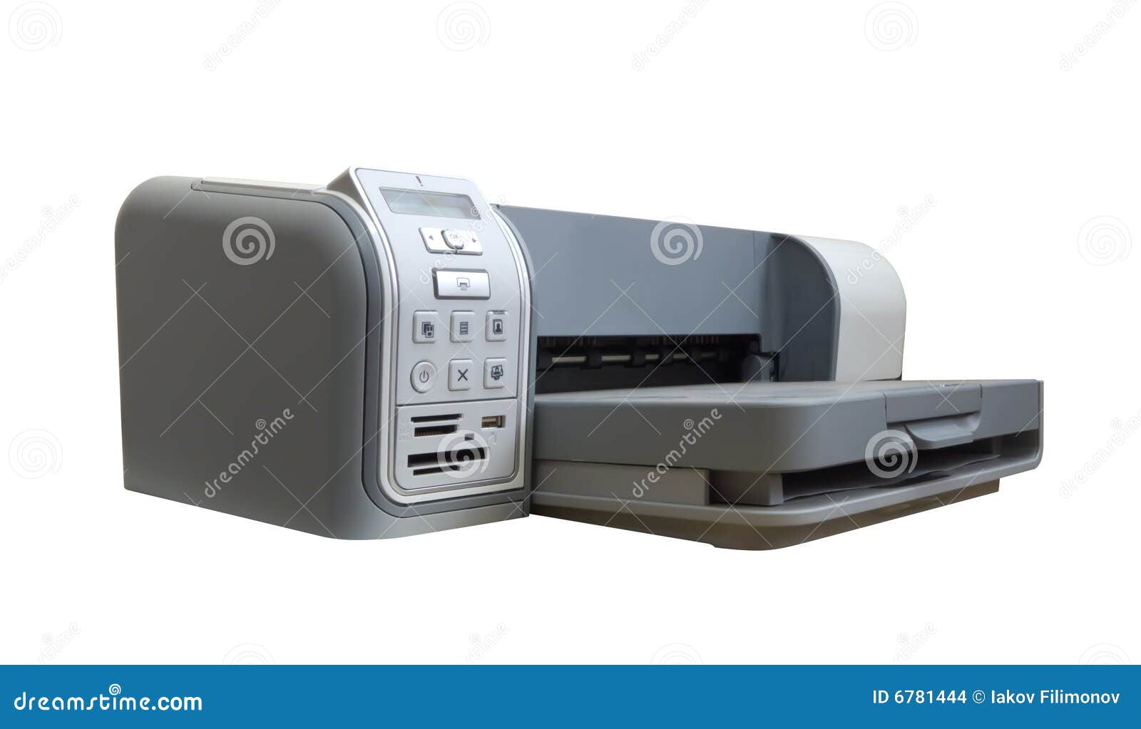Ink-jet printer A4 stock photo. Image of gray, device - 6781444