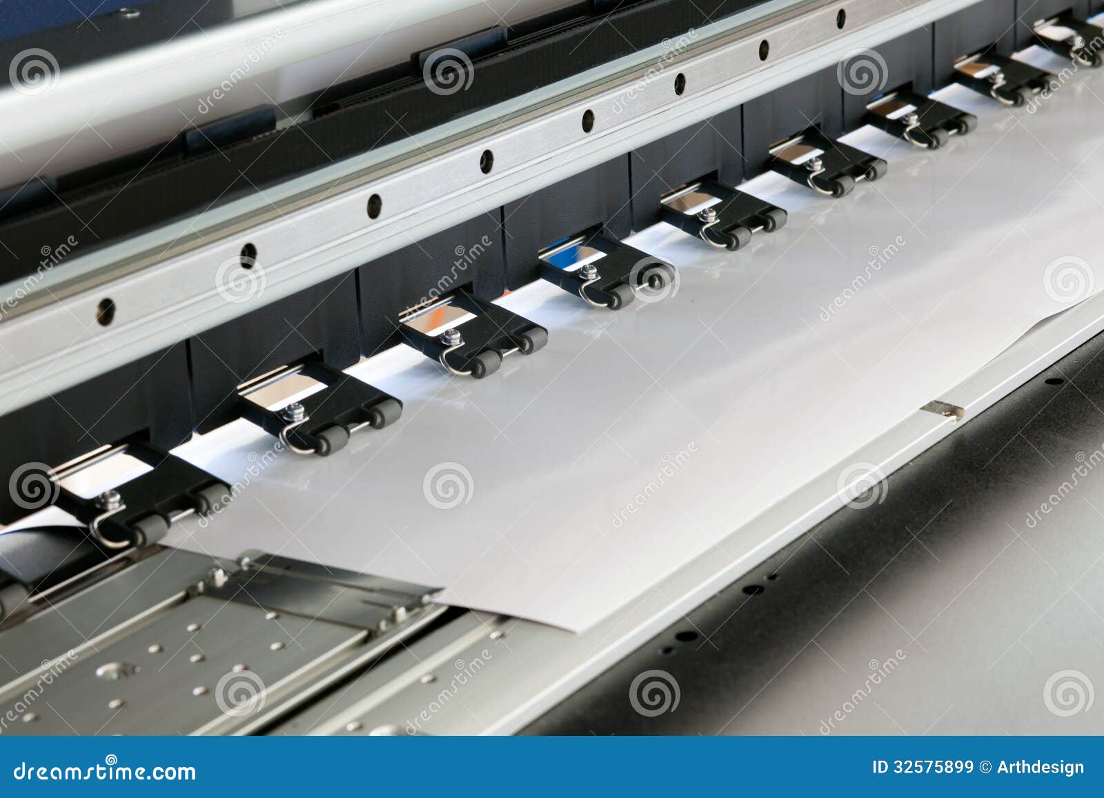 Ink jet printer Detail stock image. Image of paper, format - 32575899