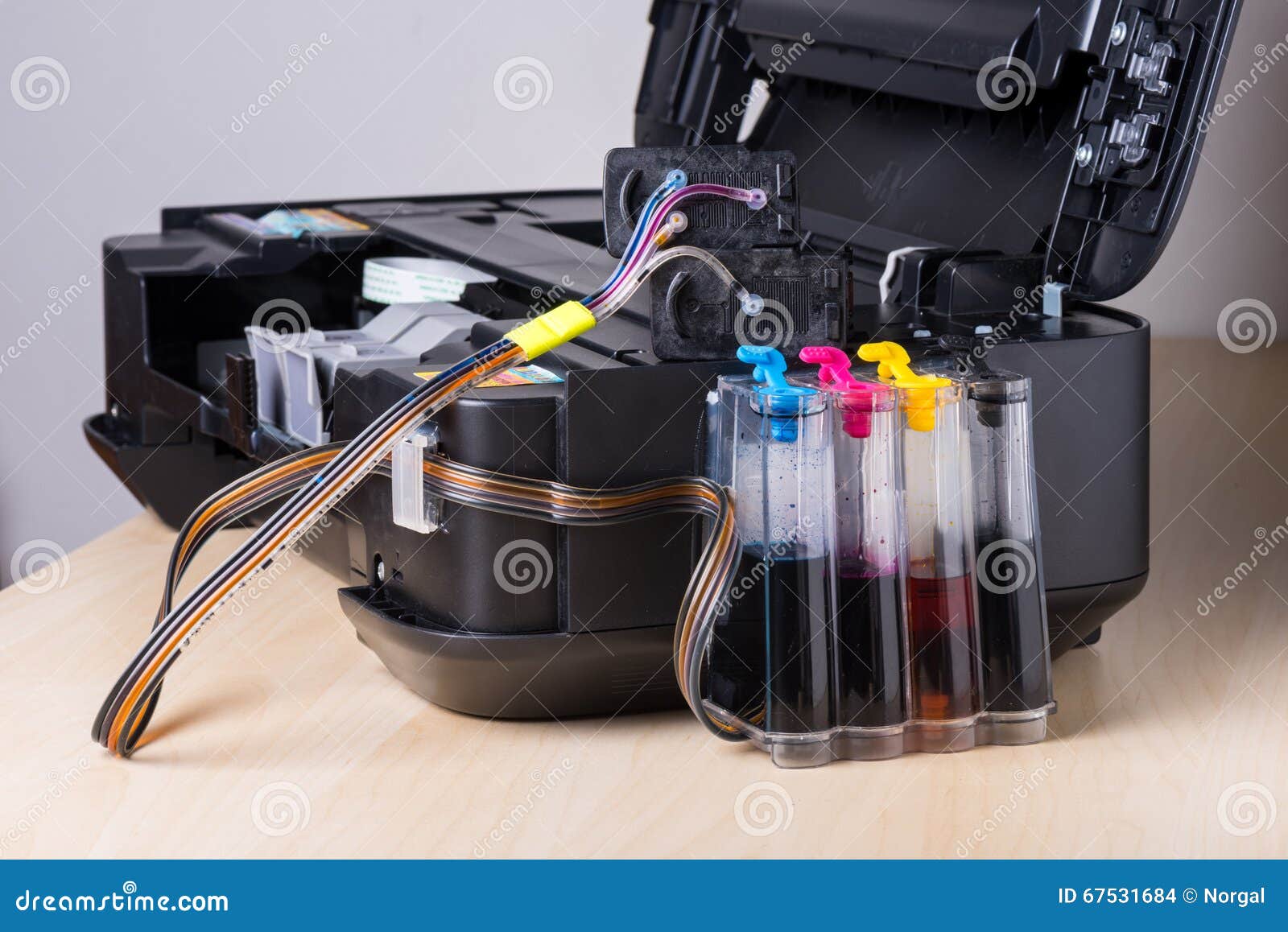 Ink-jet printer stock photo. Image of inkjet, cartridge - 67531684