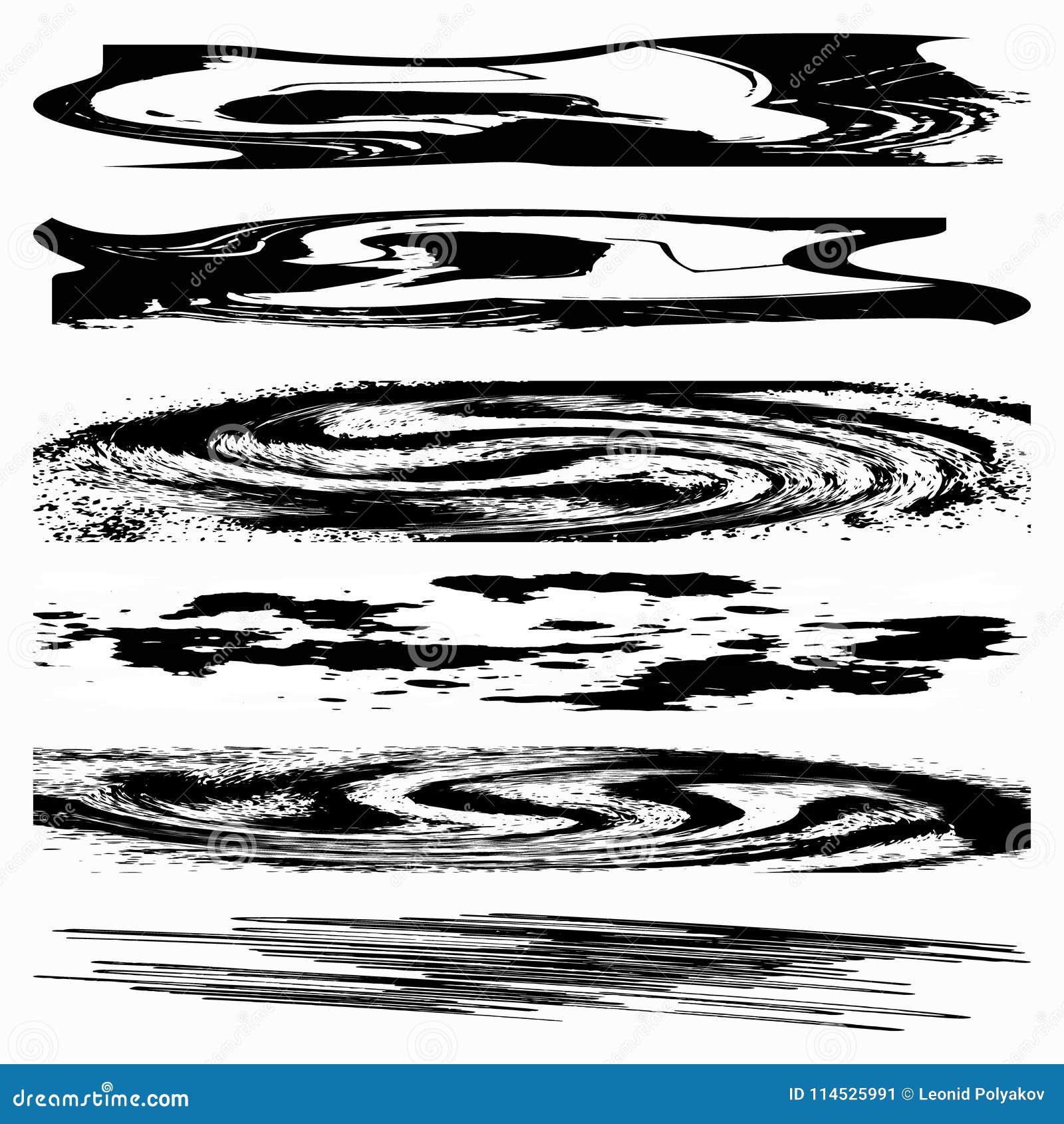 Ink Line Collection for Your Design Vector Illustration Stock Vector ...