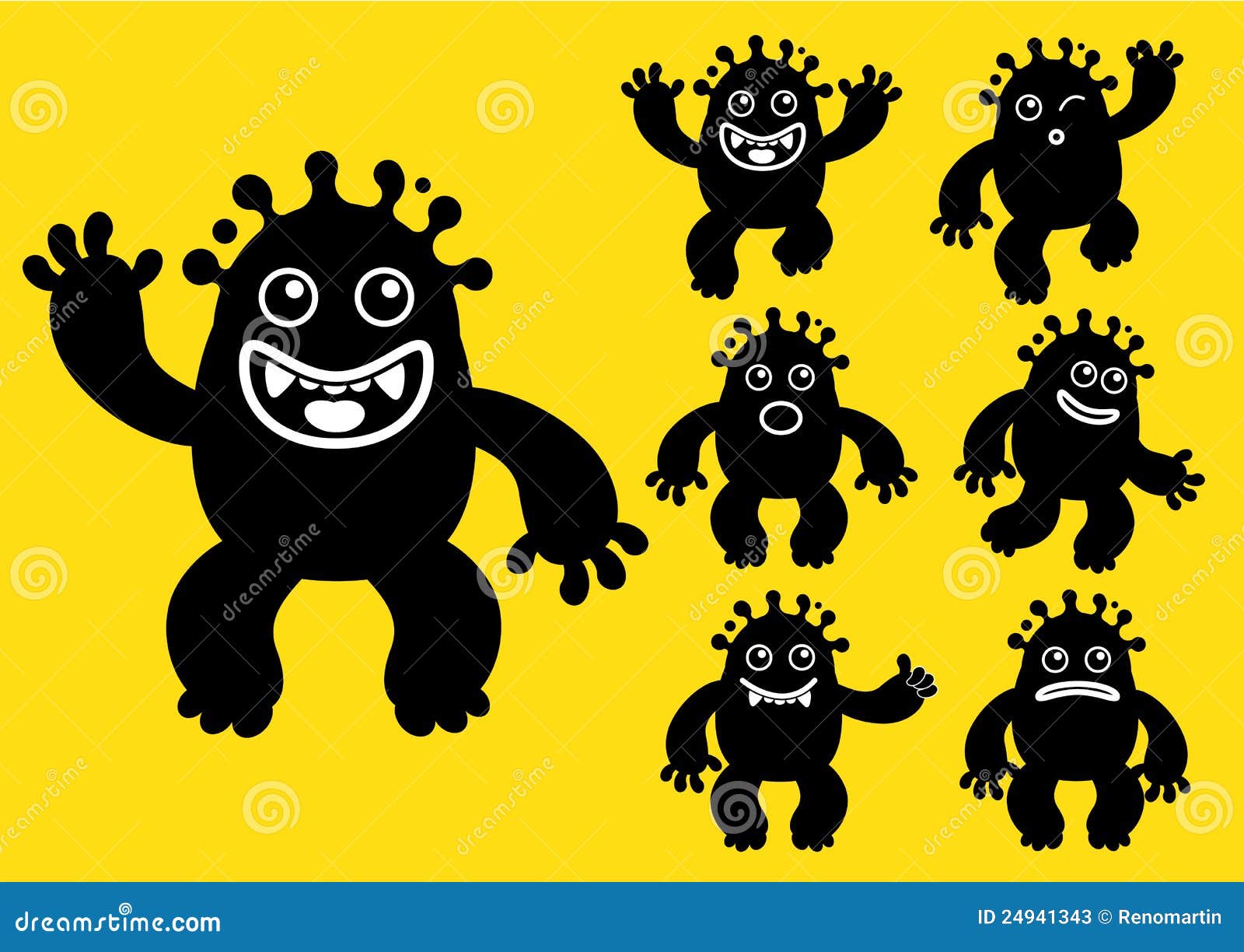 Liquid Monster Character Cartoon Vector | CartoonDealer.com #24909179