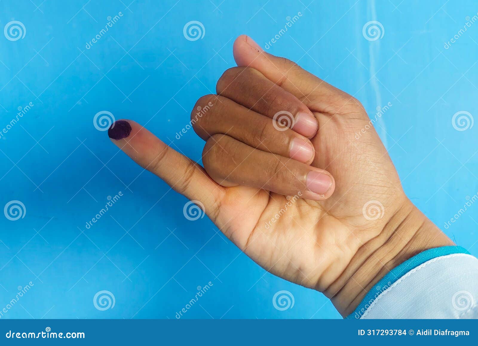 Election Ink Marks on the Little Finger Stock Photo - Image of ...