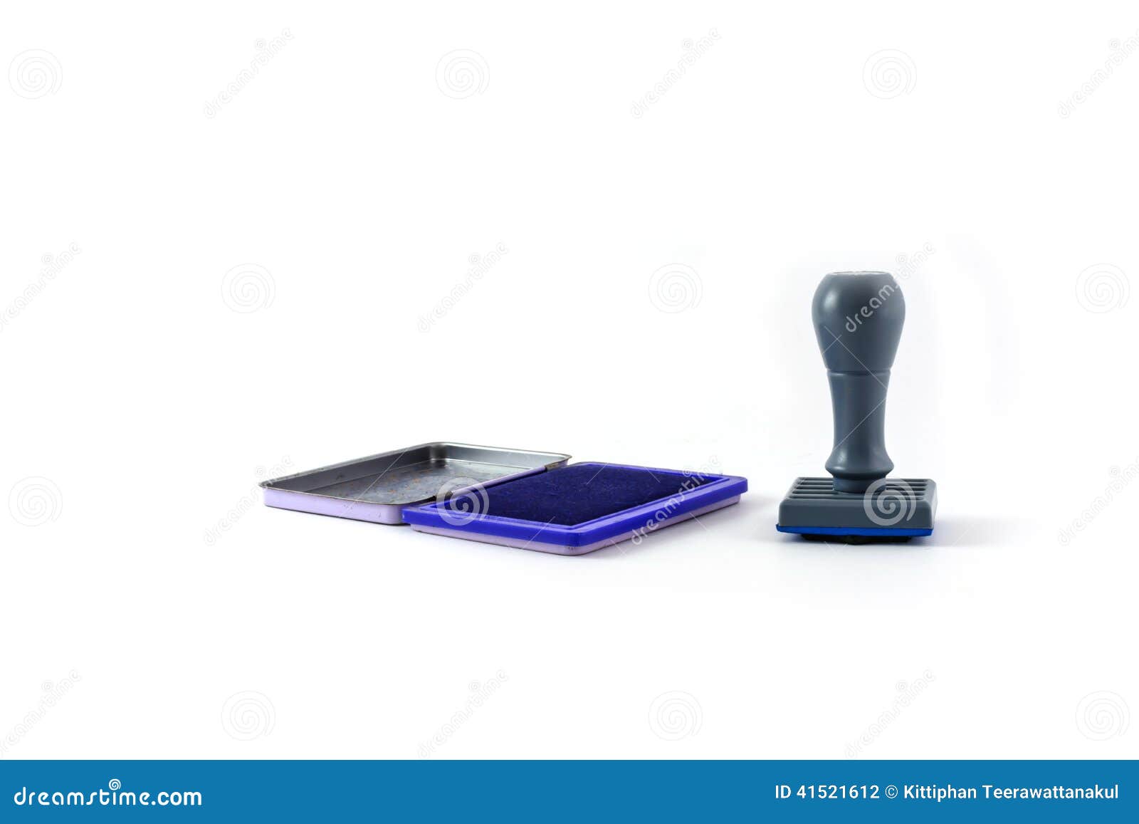 Ink pad and rubber stamp stock photo. Image of document - 41521612