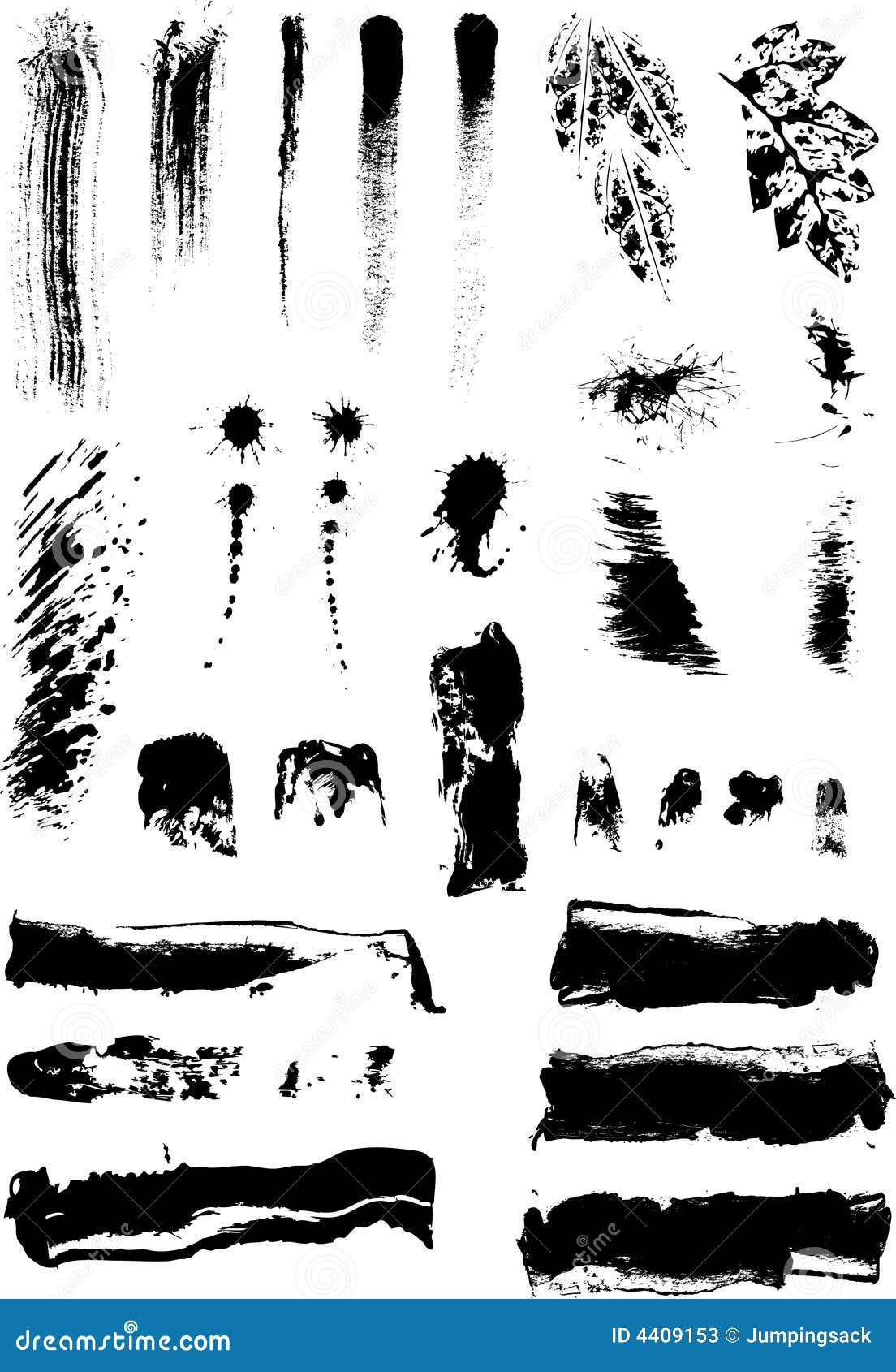 Ink and Paint Artistic Spots Stock Vector - Illustration of charcoal ...