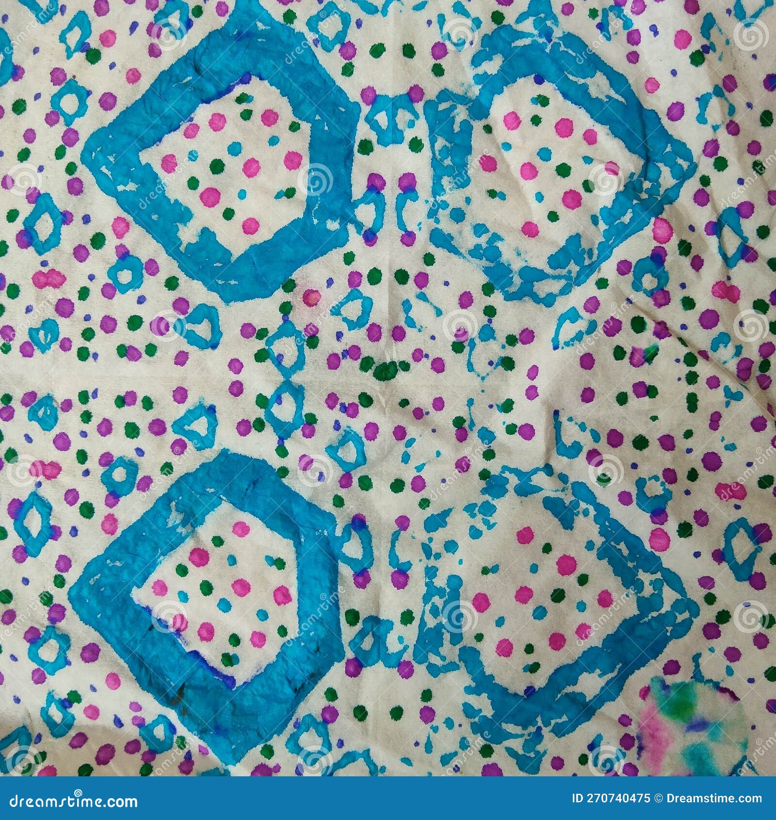 The Ink Pattern on the Tissue Forms a Nice Abstract Image for a ...