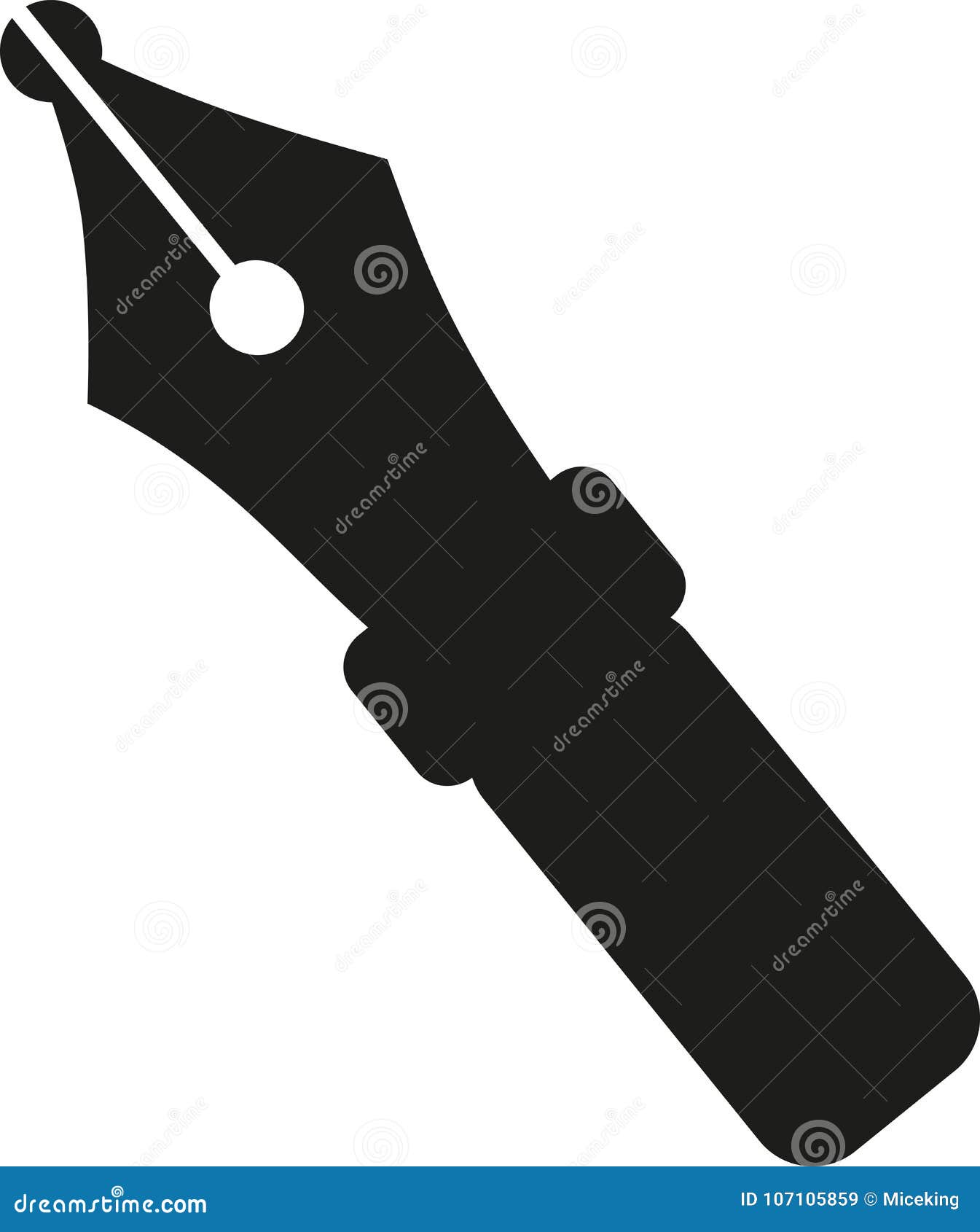 Ink pen icon stock vector. Illustration of business - 107105859