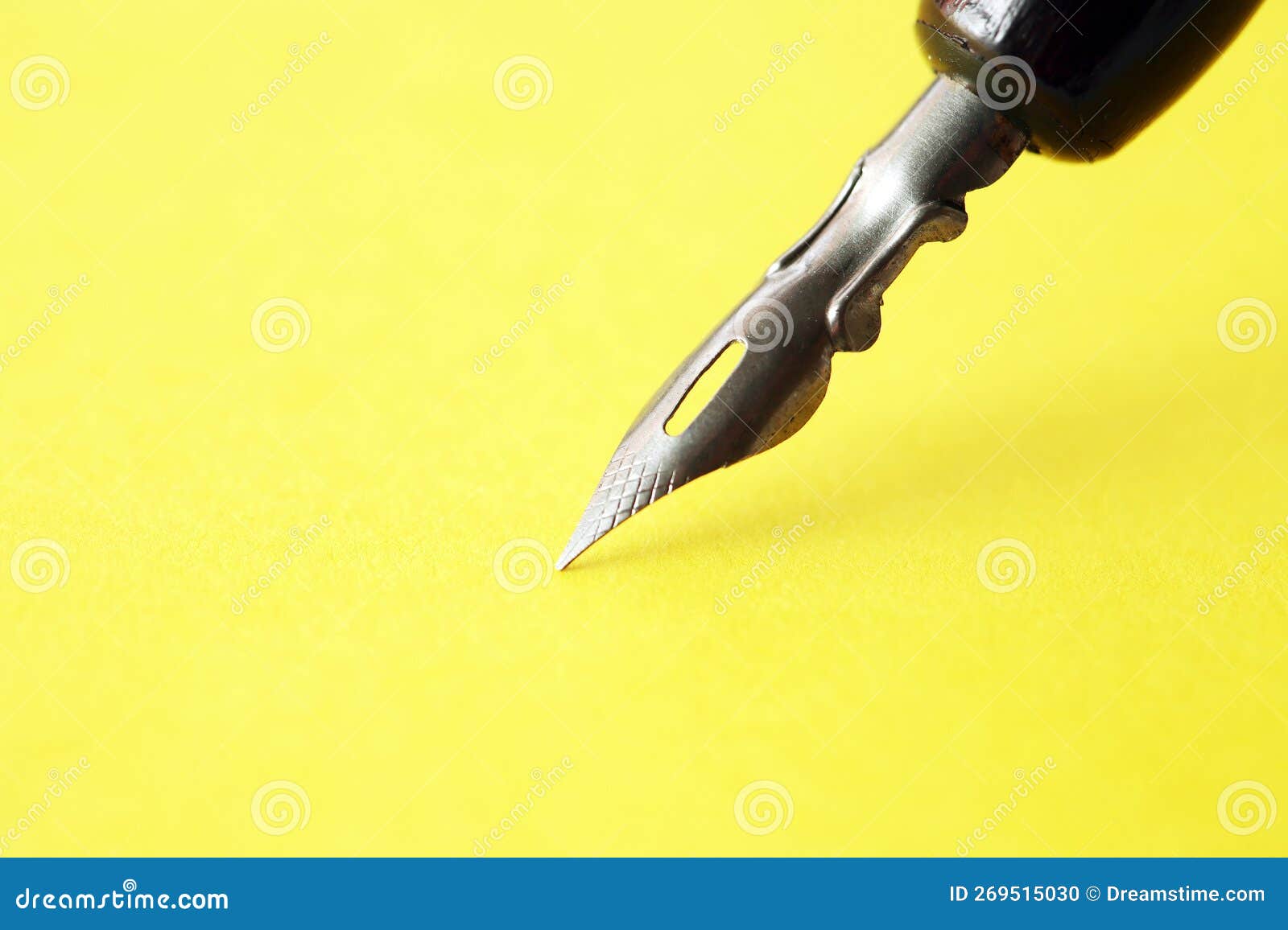 Ink Pen on Paper stock photo. Image of notice, business - 269515030