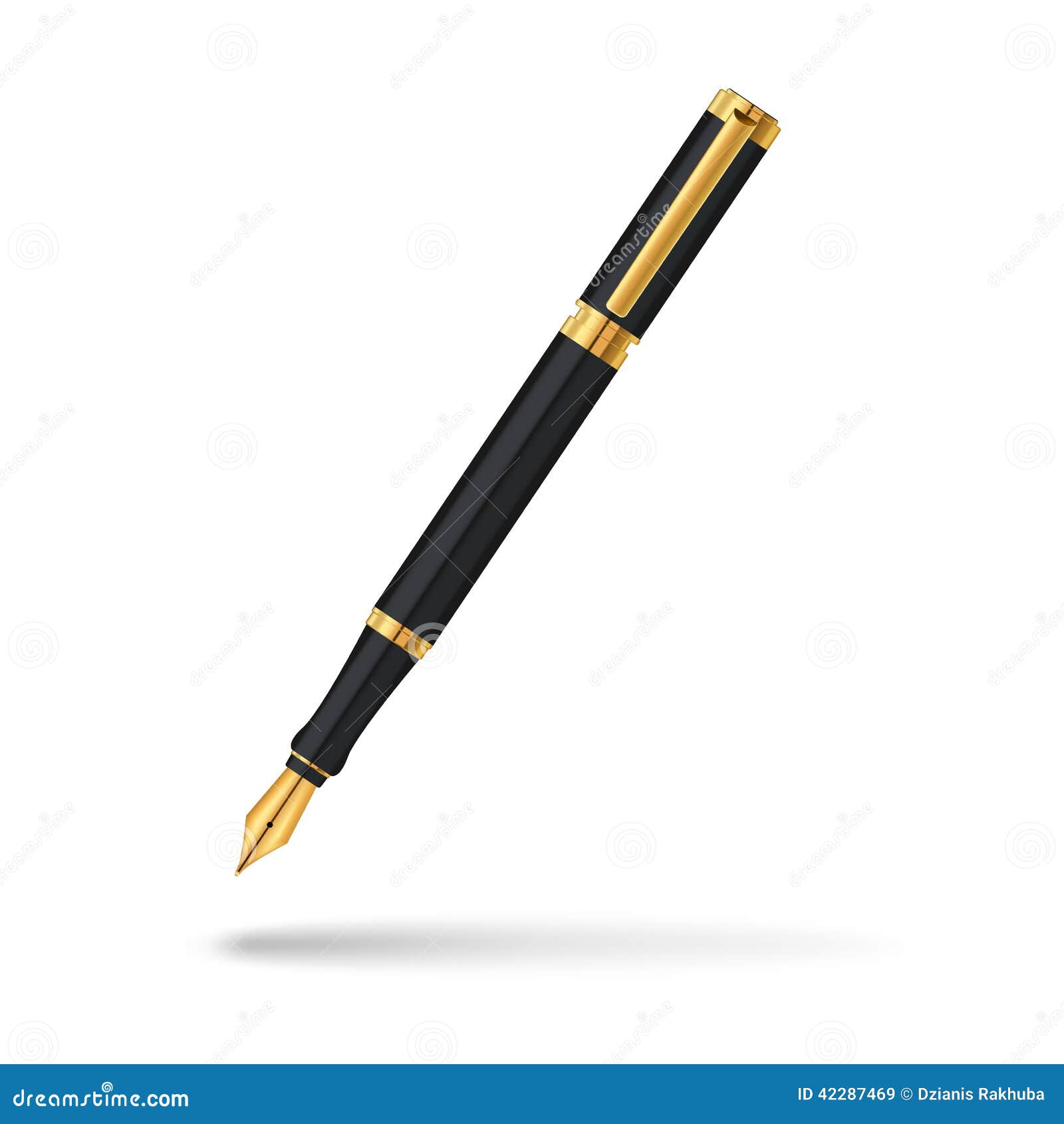 Ink pen stock vector. Illustration of equipment, design - 42287469