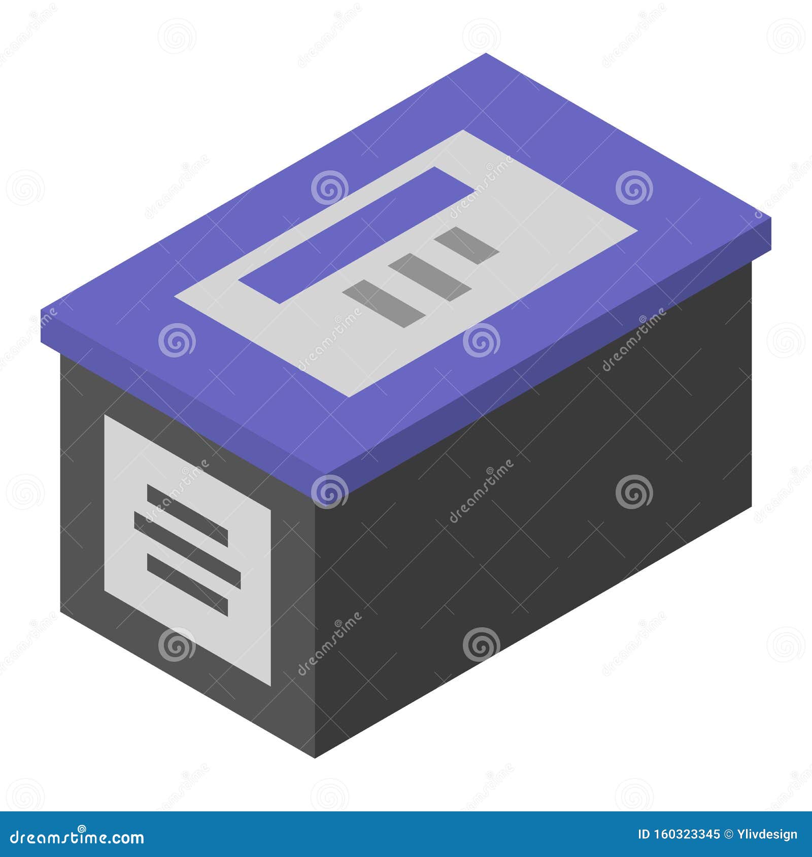 Ink Printer Box Icon, Isometric Style Stock Vector - Illustration of ...