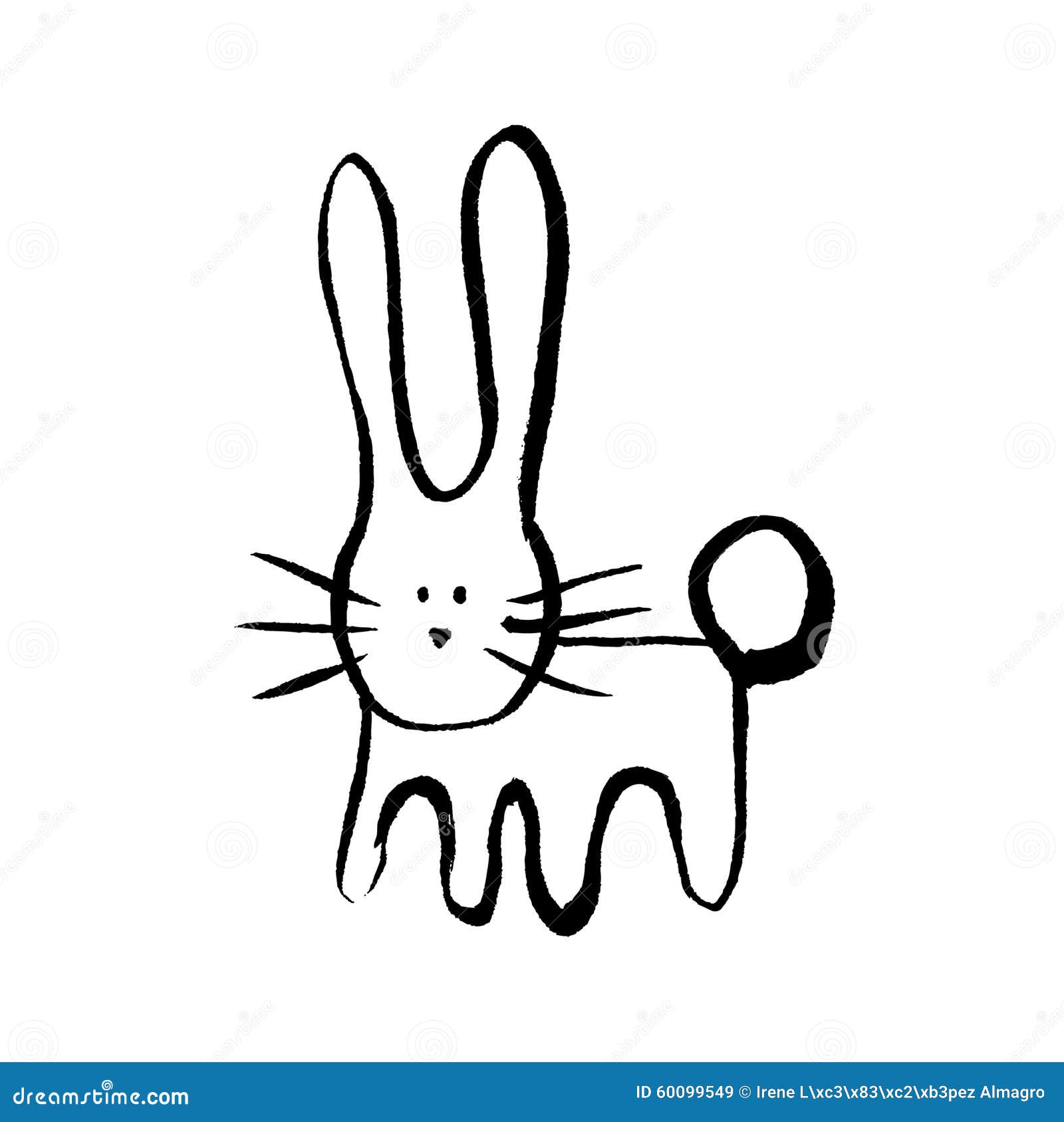 Rabbit Sketch Cartoon Vector | CartoonDealer.com #18532601