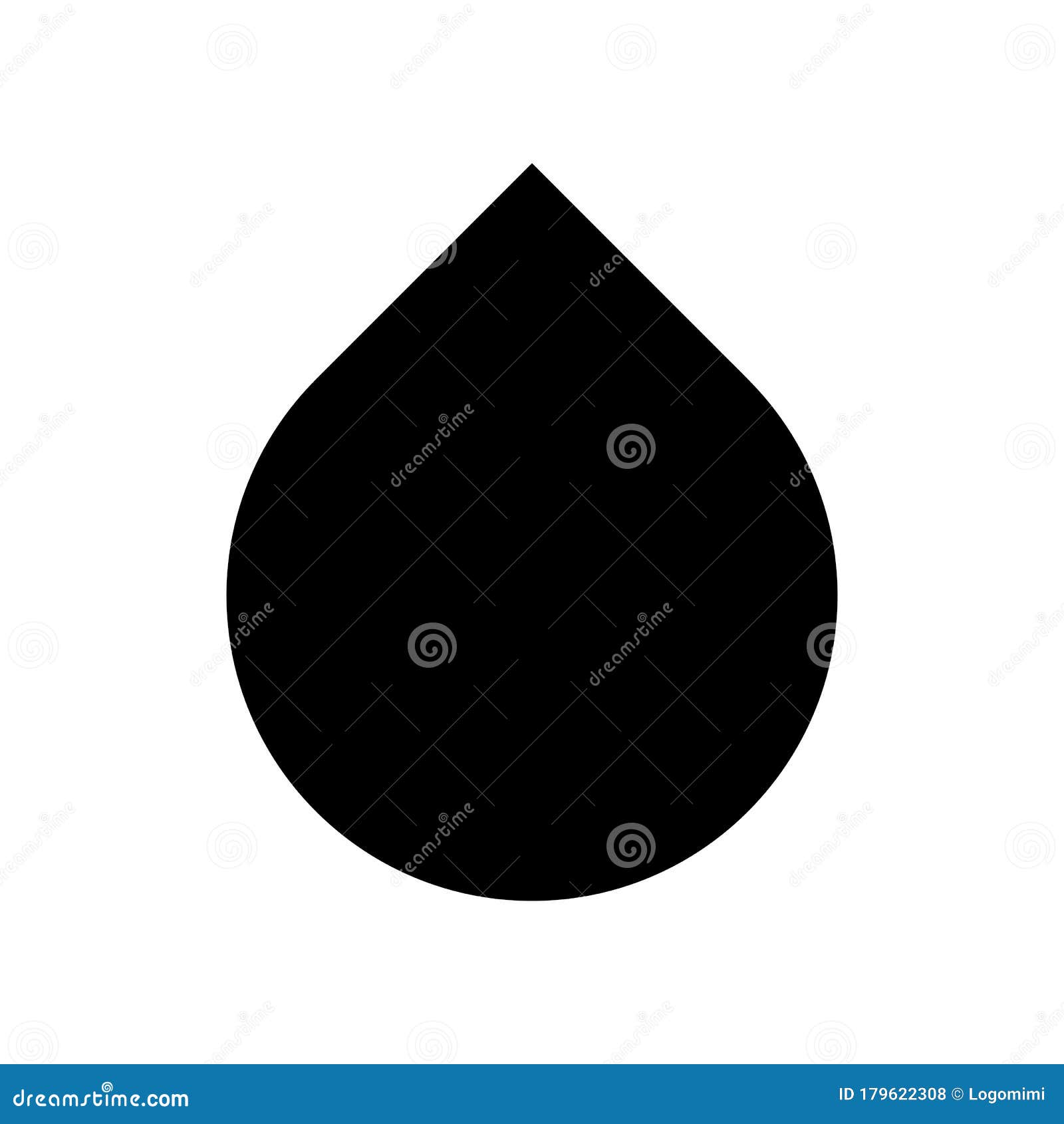 Ink, Rain or Water Drop Icon Design Stock Vector - Illustration of ...