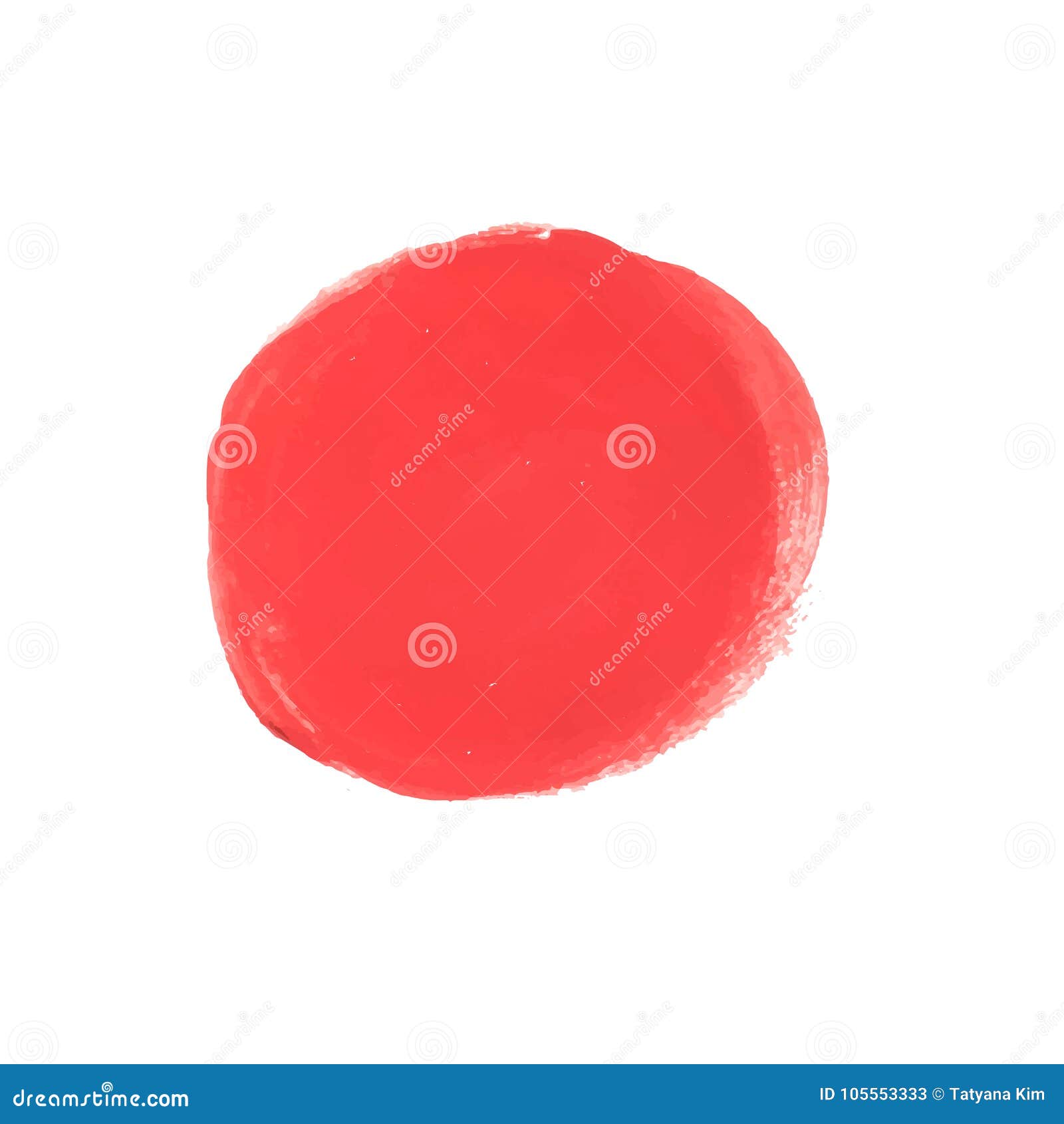 Ink Red Circle with Brush Texture Stock Image - Image of round, plaster ...